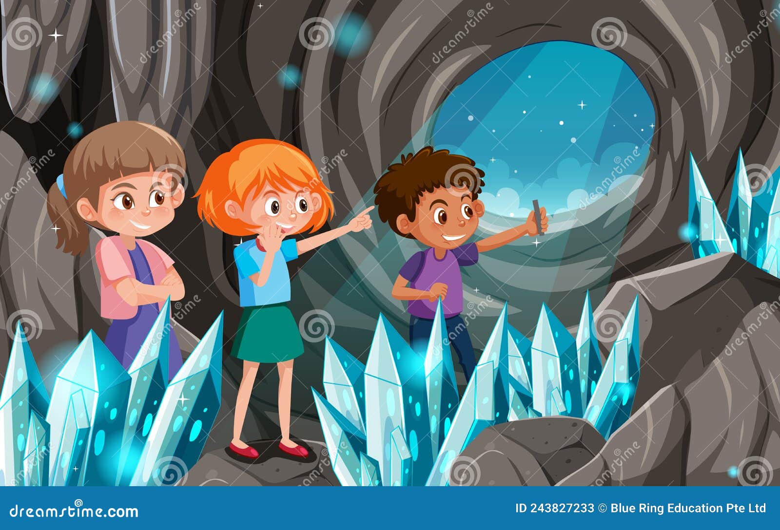 Cave Explorer Silhouette Stock Photo | CartoonDealer.com #341740920