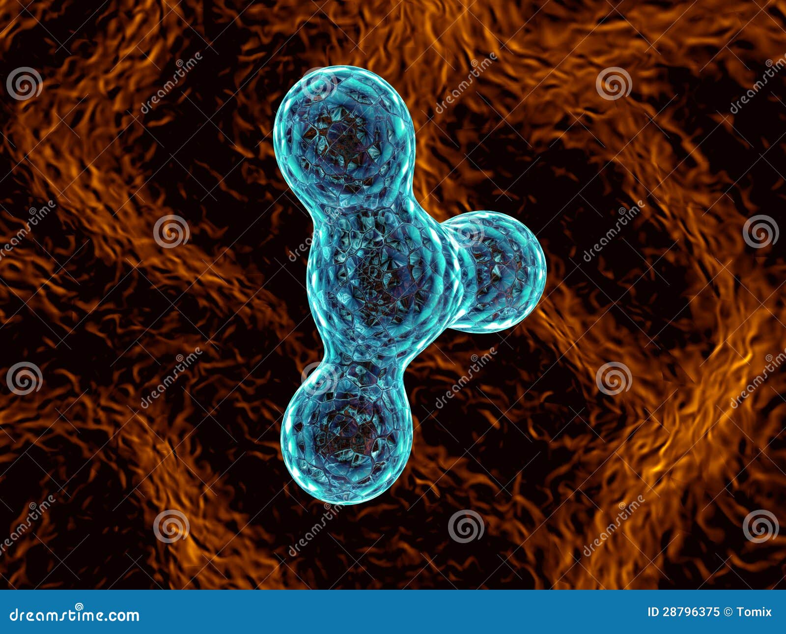 Crystal cell stock illustration. Illustration of human - 28796375