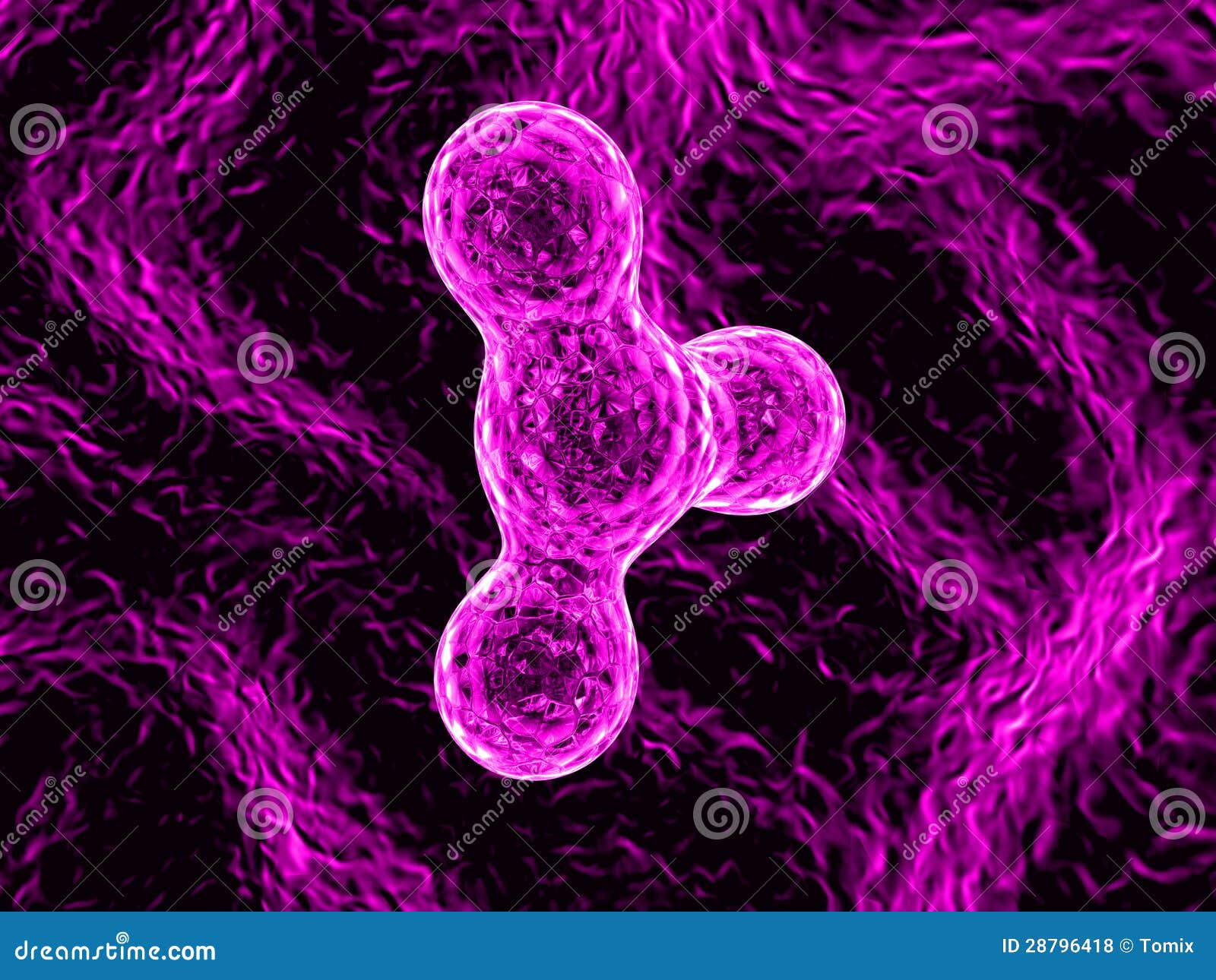Crystal cell stock illustration. Illustration of human - 28796418