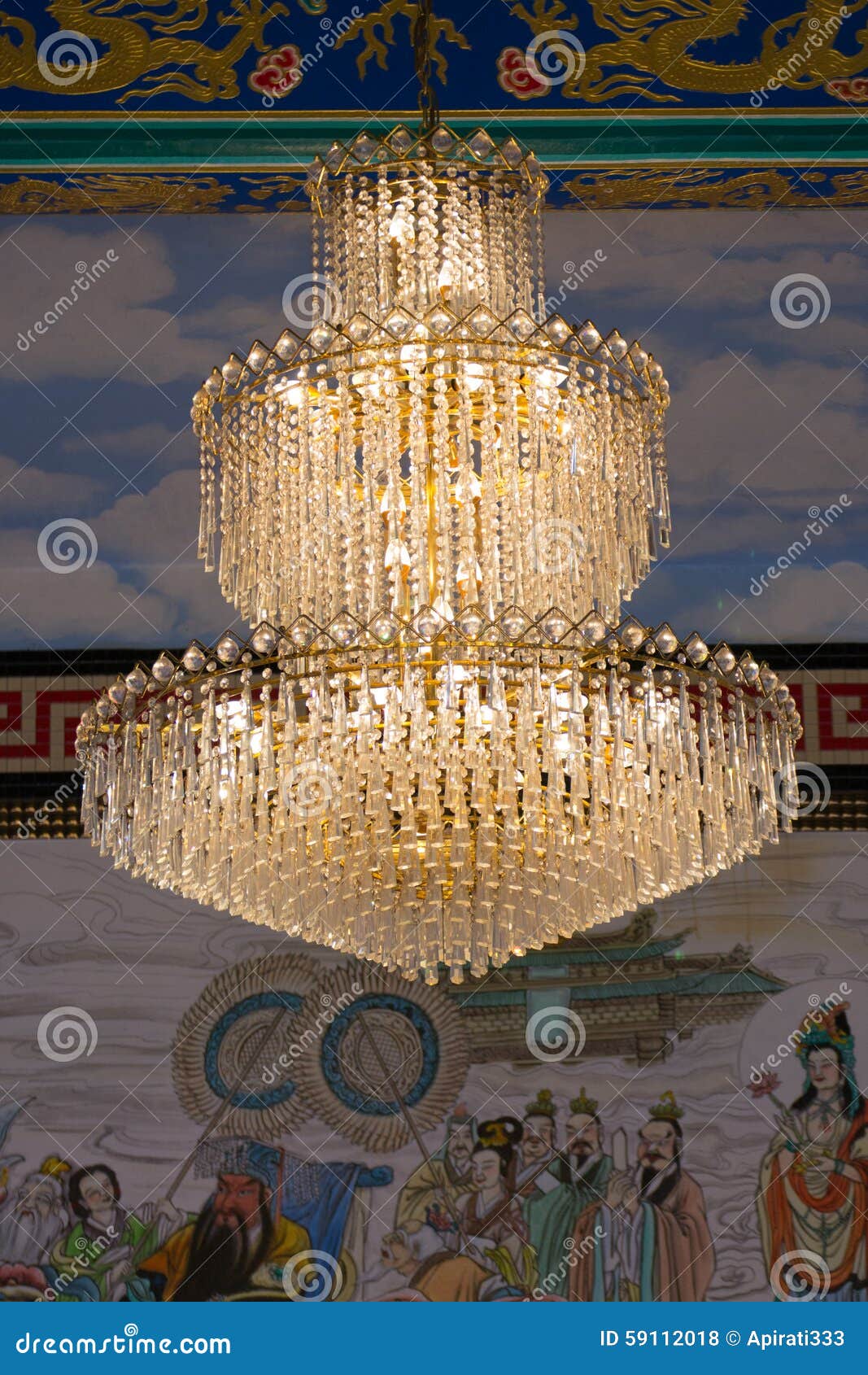 Crystal chandelier stock photo. Image of elegant, buildings - 59112018