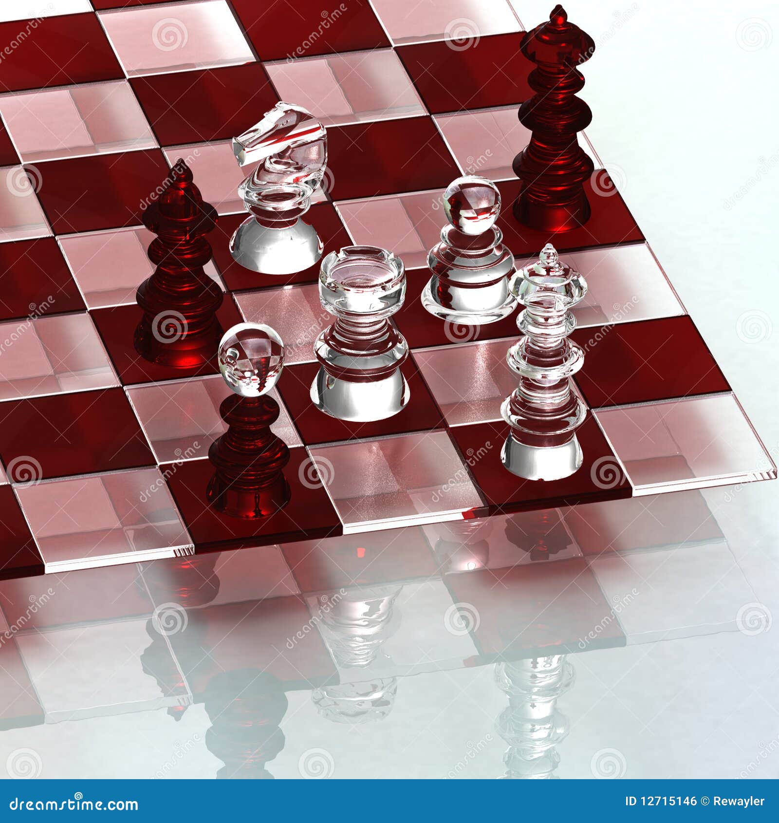Crystal chess stock photo. Image of graphic, chessboard - 12715146