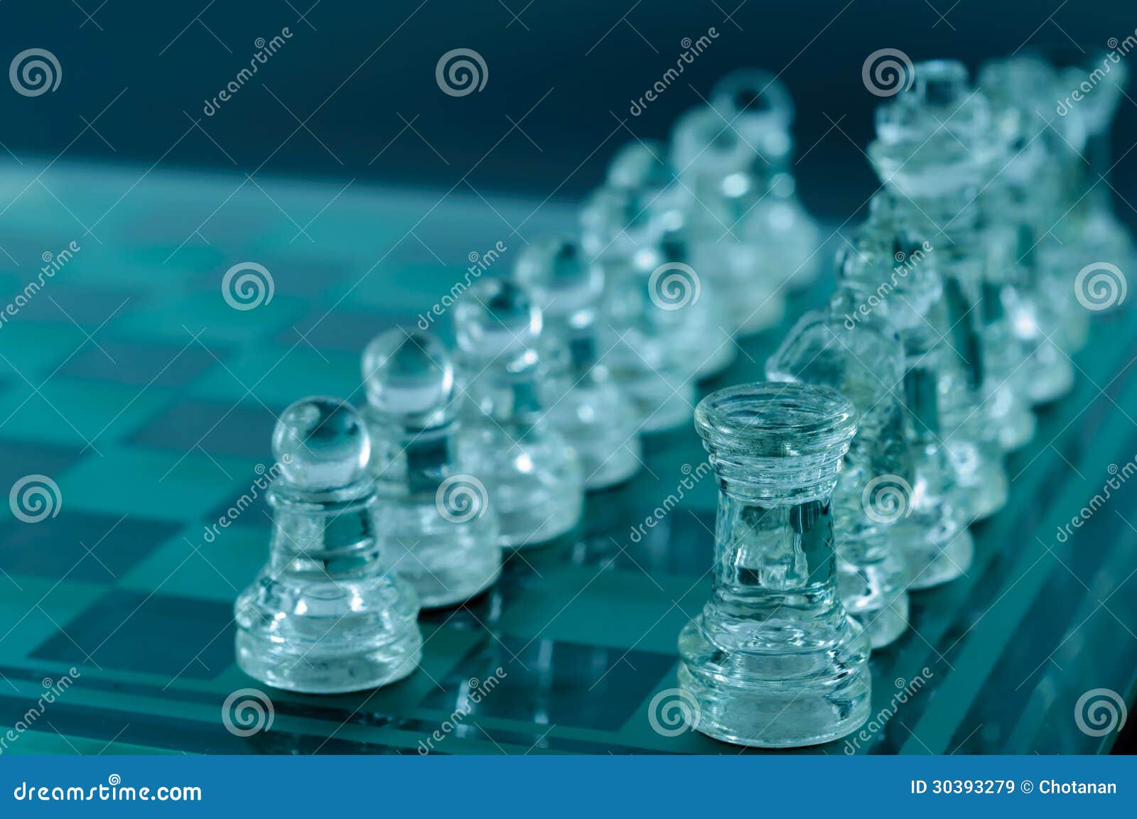 Crystal chess stock image. Image of chessmen, macro, crowd - 30393279