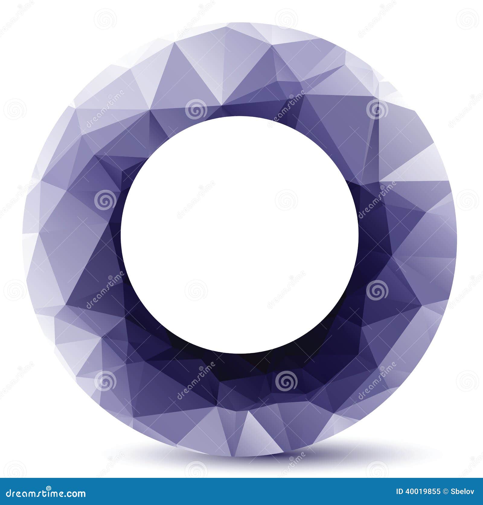 Crystal circle stock vector. Illustration of artistic - 40019855