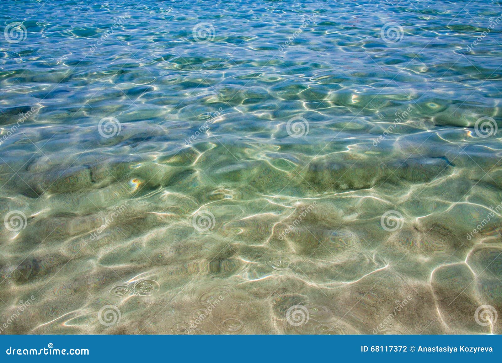 Crystal clean sea water stock photo. Image of water, clean - 68117372