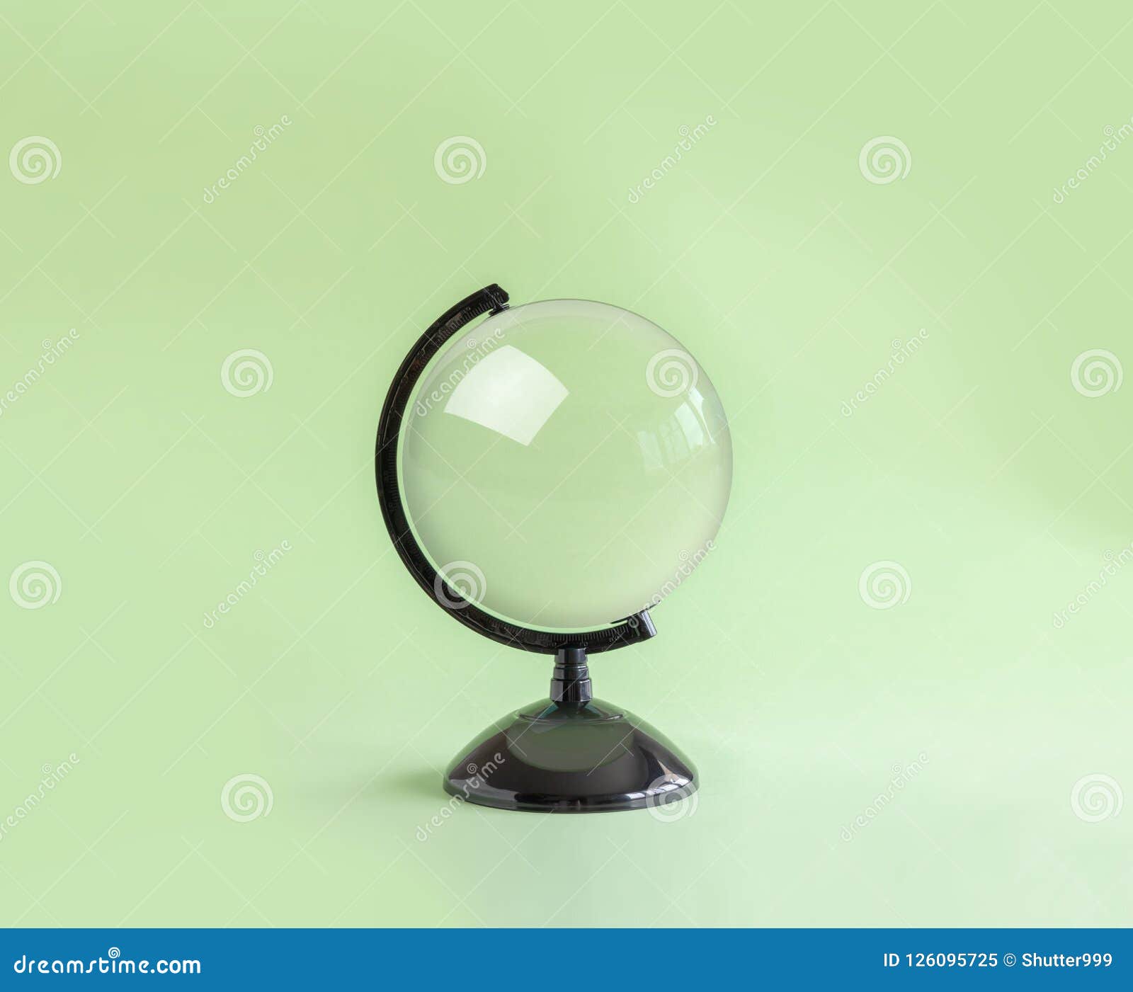 Crystal clear ball stock image. Image of dome, isolated - 126095725