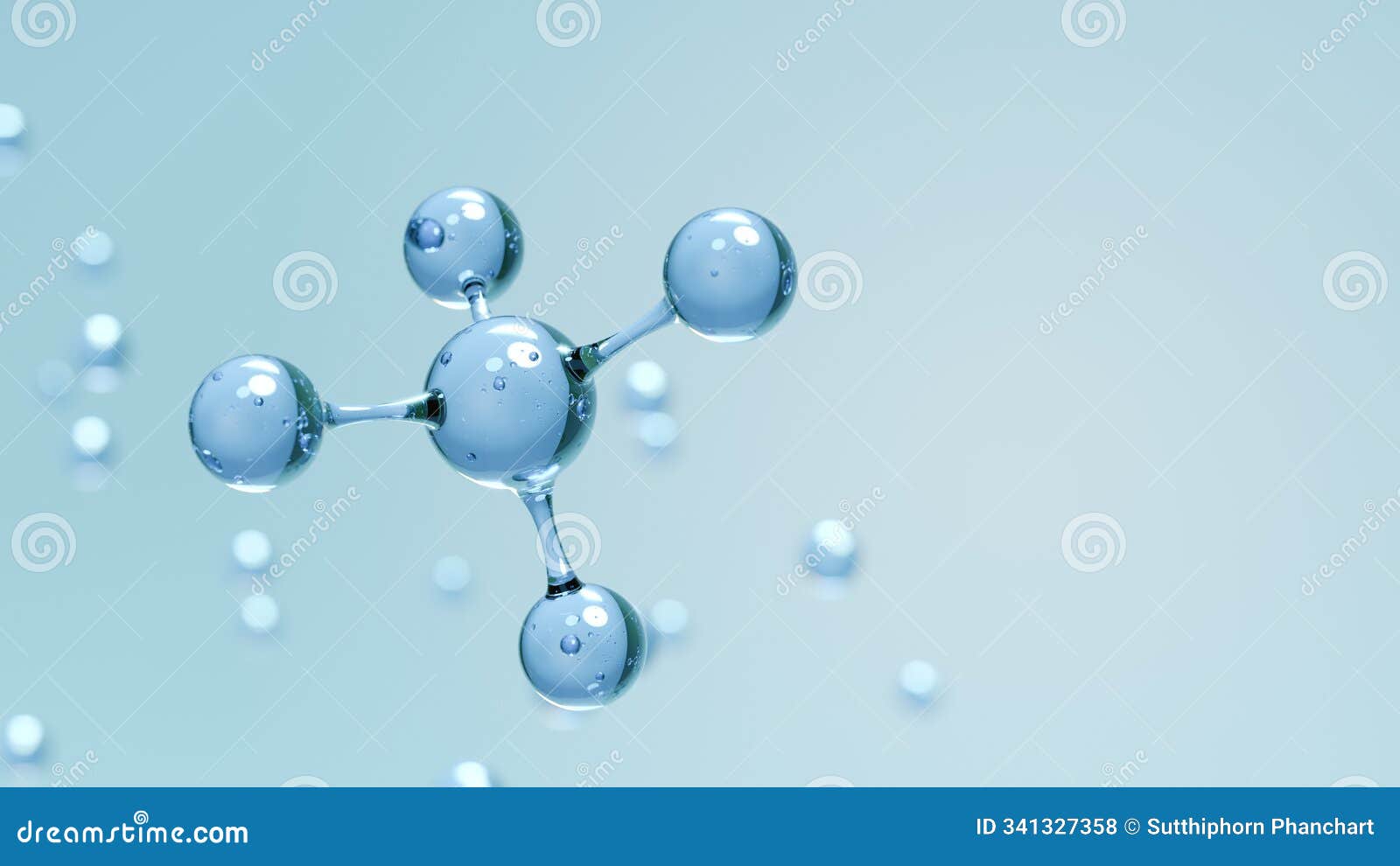 Crystal Clear 3D Molecular Structure Scientific Visualization Design 3D ...