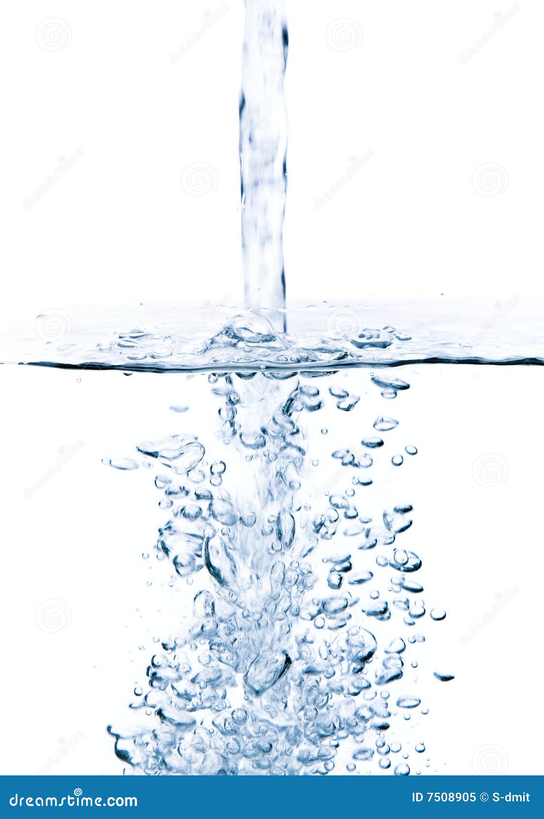 Crystal-clear Flowing Water Stock Image - Image of drink, environment ...