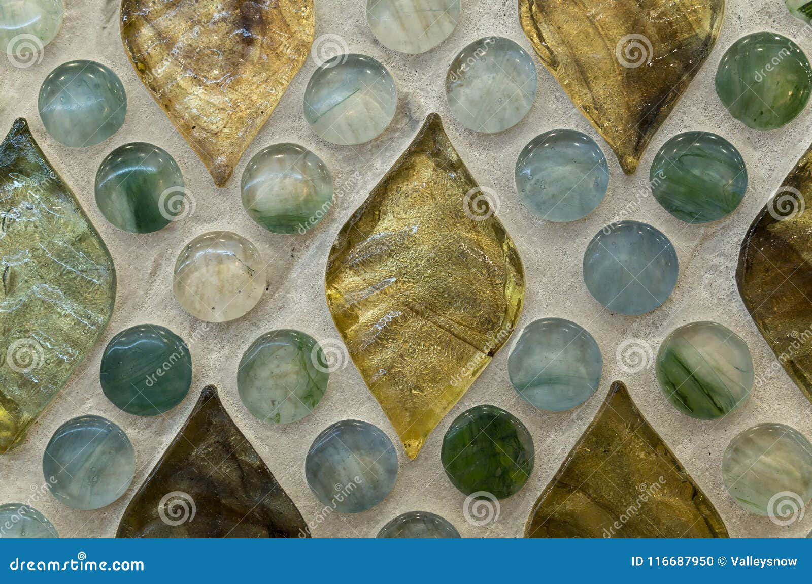 Crystal Clear Glass Mosaic Pattern Stock Photo - Image of fall, detail ...