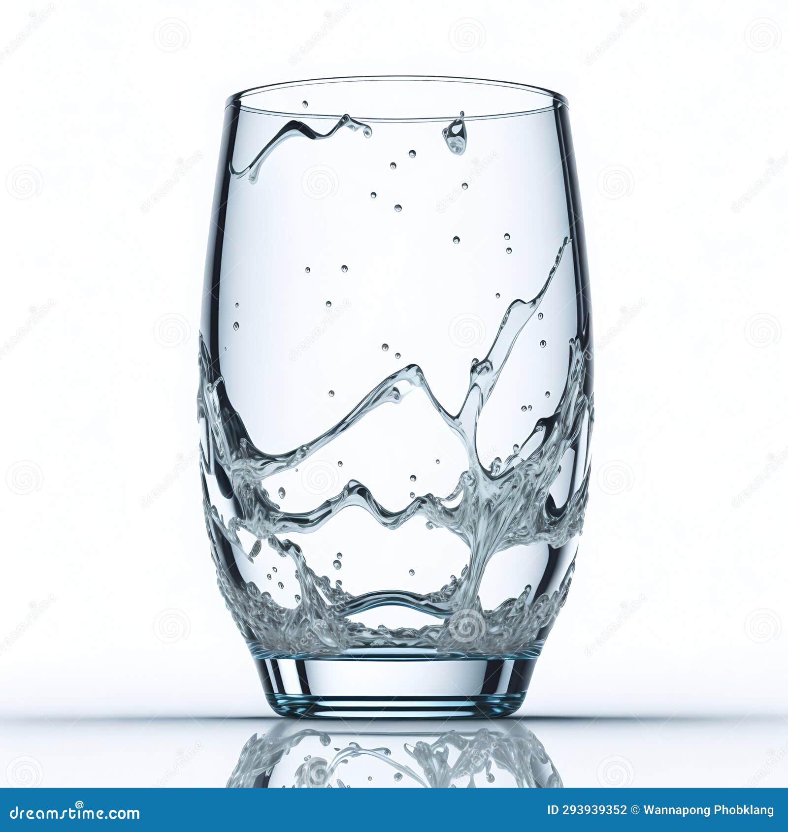 Crystal Clear Glassware Shining on a Background, Generative Ai Stock ...