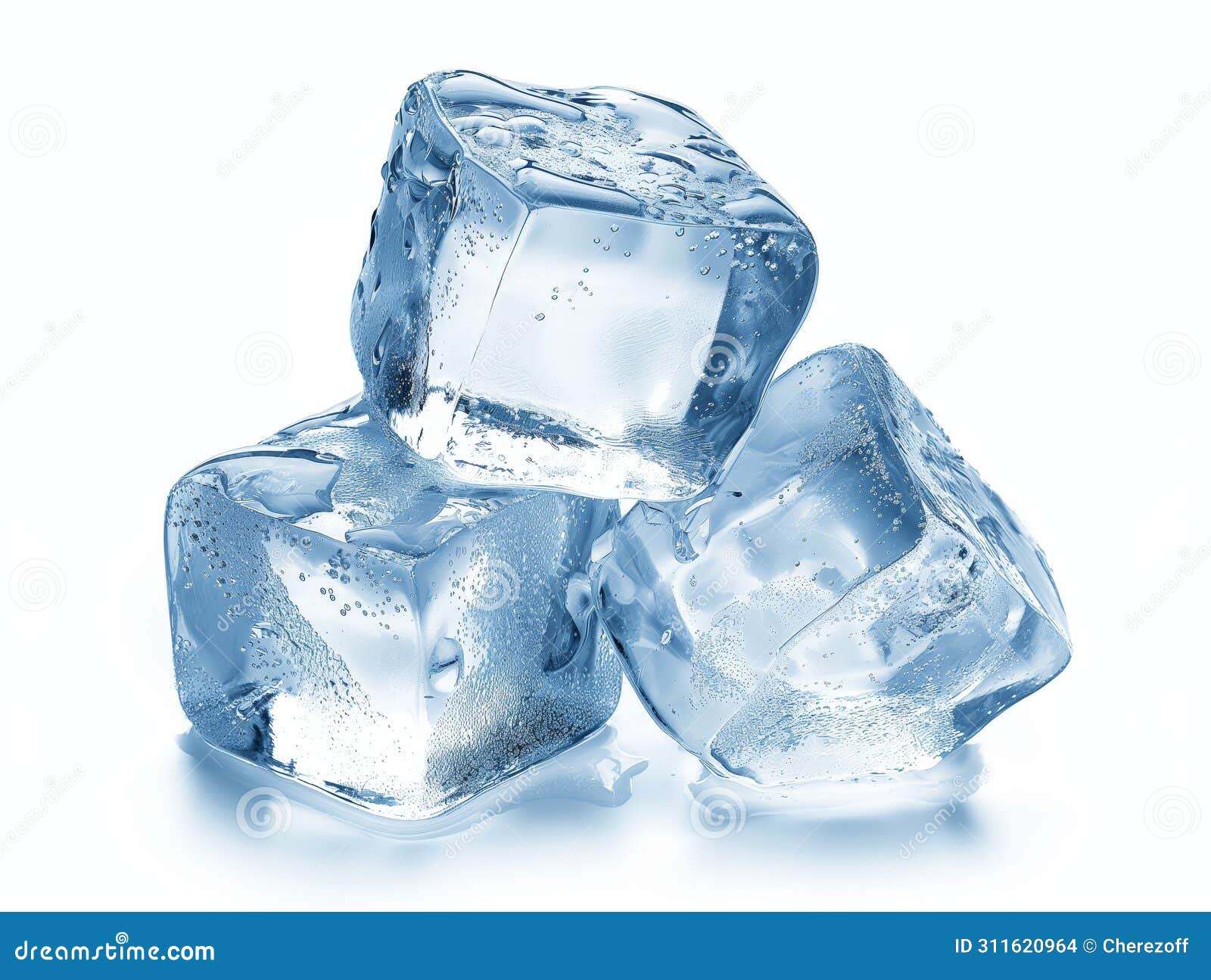 Crystal Clear Ice Cubes stock photo. Image of cold, freshness - 311620964