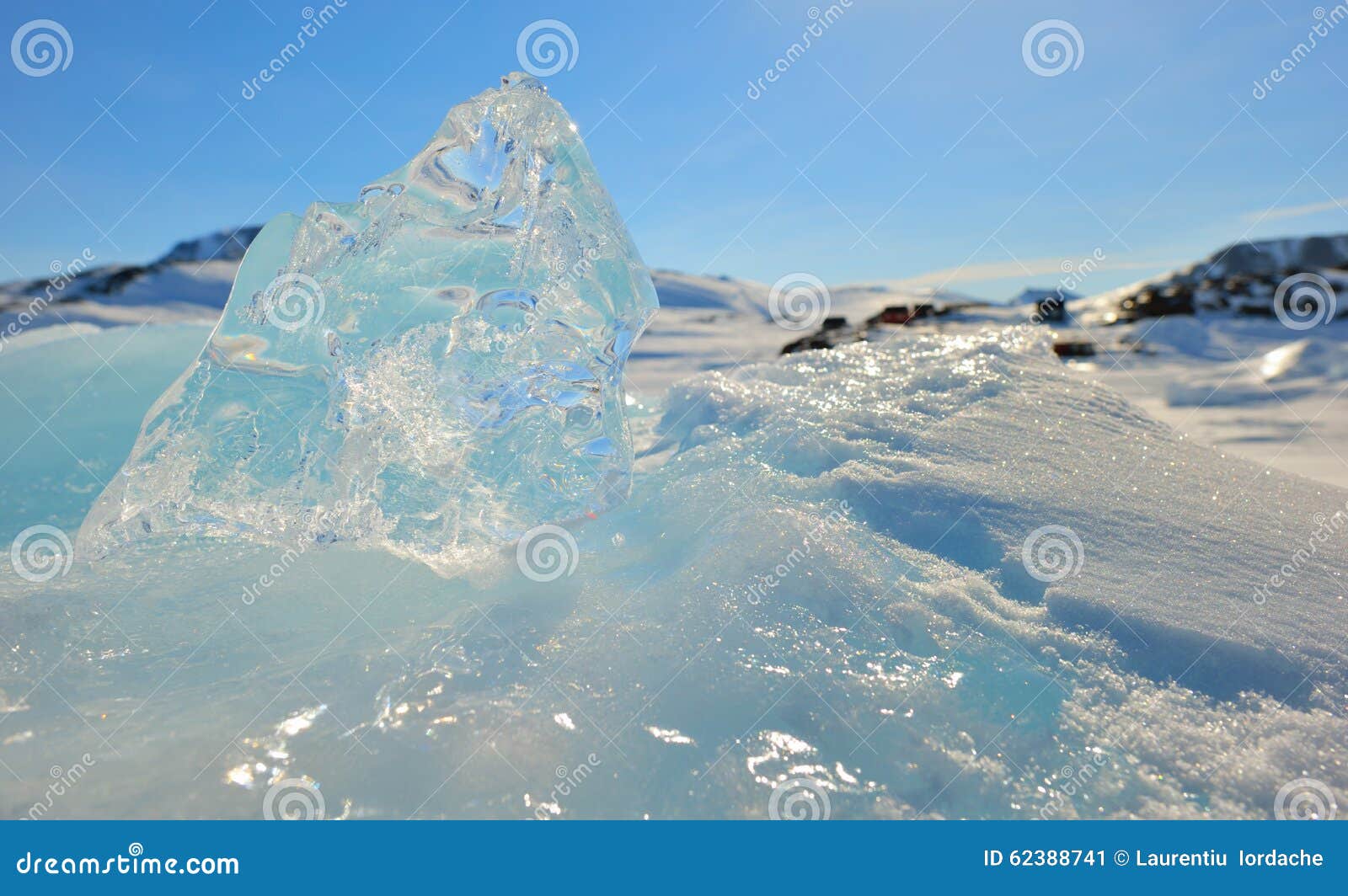 Crystal clear ice stock image. Image of iceberg, warming - 62388741