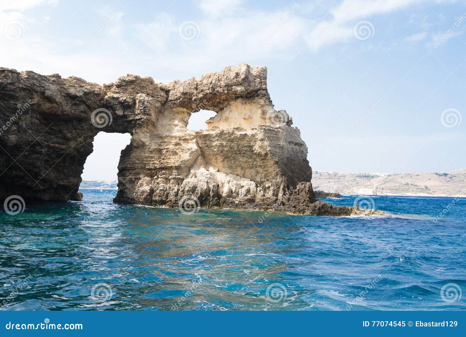 Crystal Clear Lagoon on Comino Island, Malta Stock Image - Image of ...