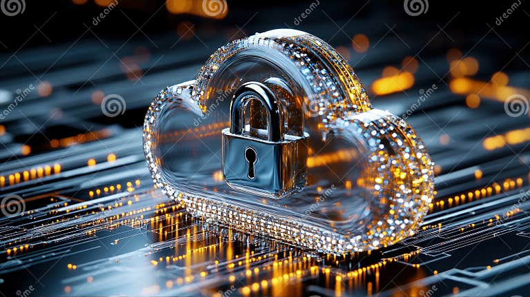A Crystal-clear Lock on a Transparent Cloud Visualizes Advanced Cloud Protection, Data Integrity ...