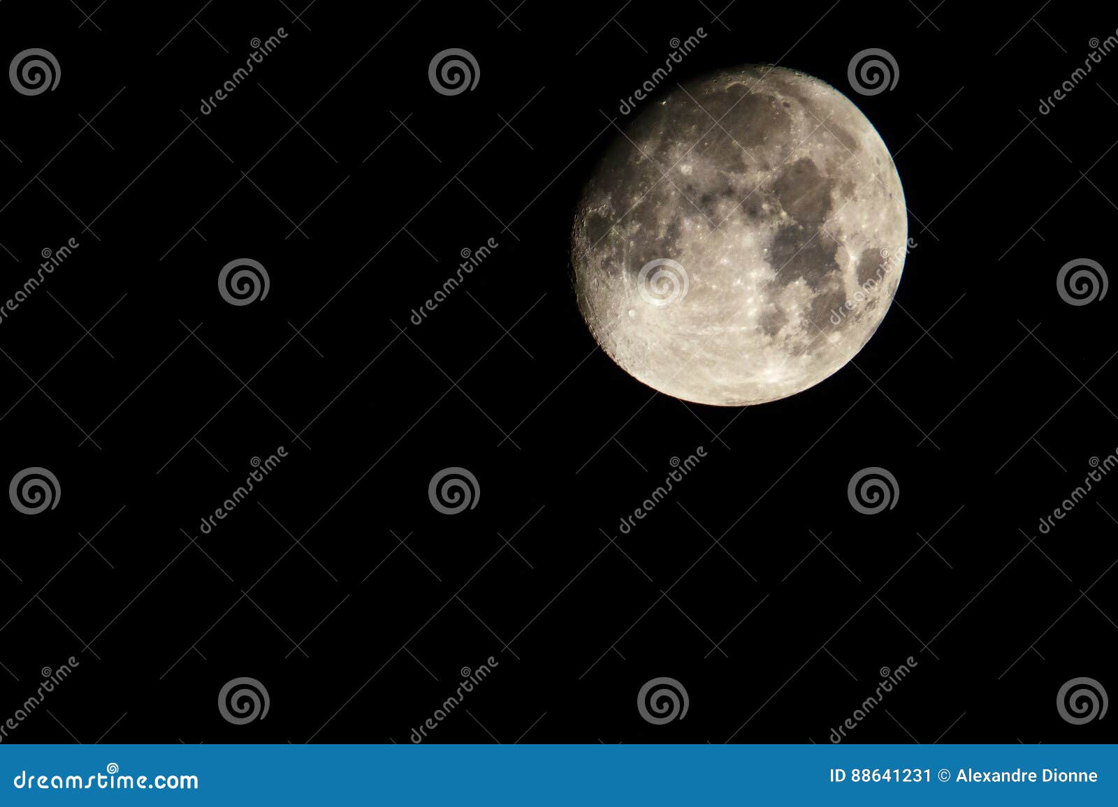 Crystal Clear Moon stock image. Image of almostfull, orbit - 88641231