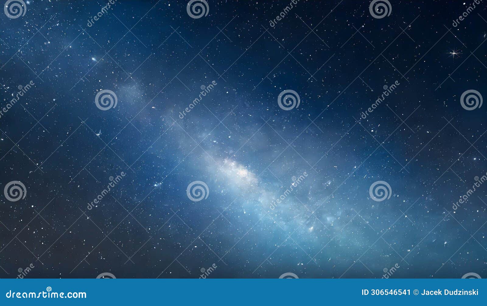 Crystal-clear Night Sky Filled with Stars Stock Illustration ...
