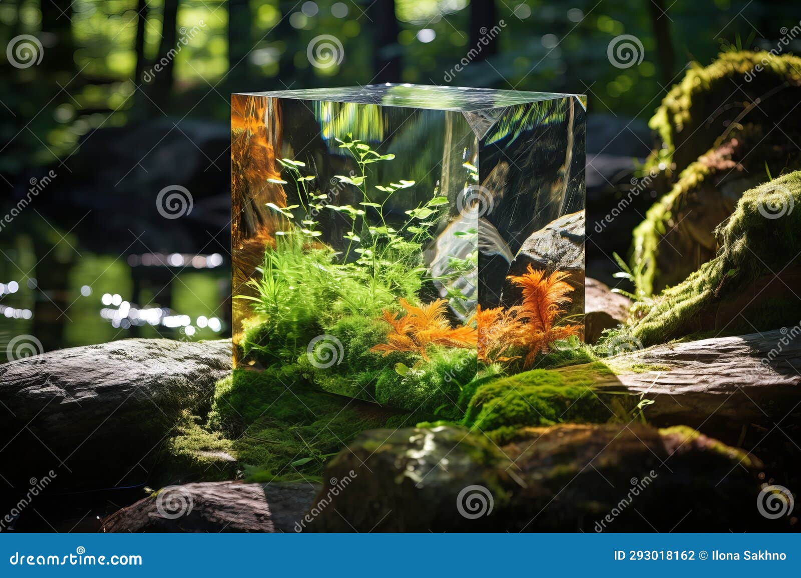 Crystal - Clear Reflections of Nature S Beauty Stock Illustration ...