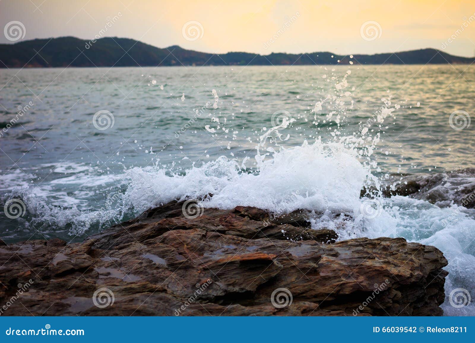 Crystal Clear Sea Water Against the Rocks and Cliffs. Stock Photo ...