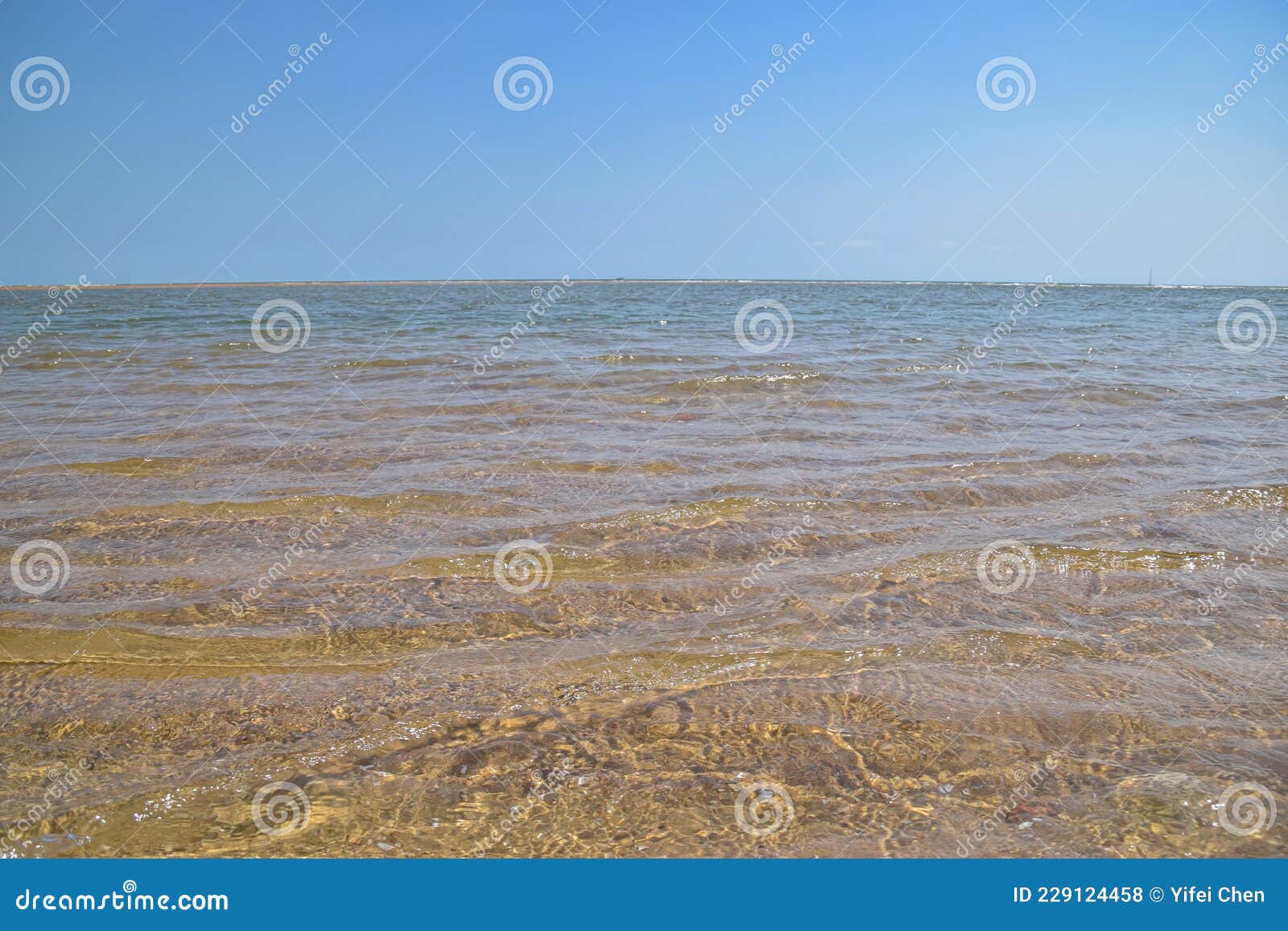 The Crystal Clear Sea Water is on the Beach in Summer Stock Photo ...
