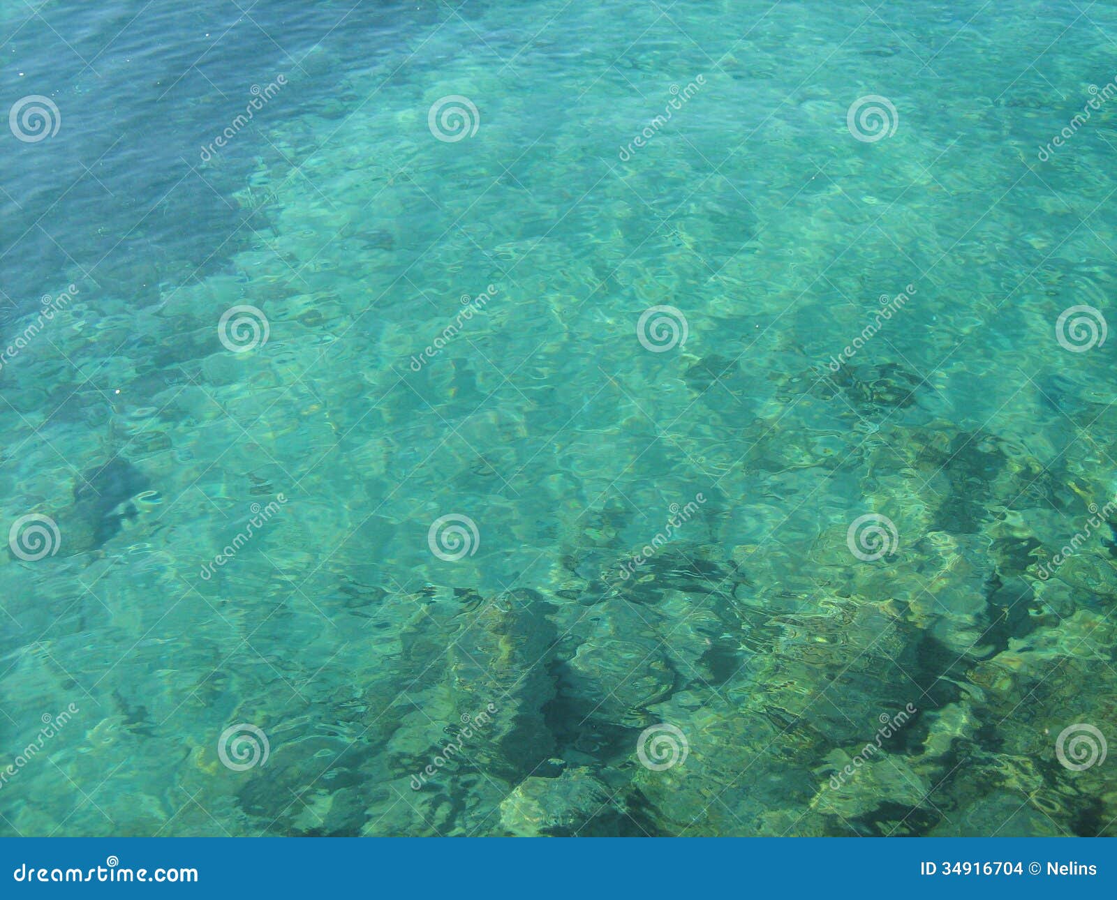 Crystal clear sea water stock photo. Image of calm, turquoise - 34916704