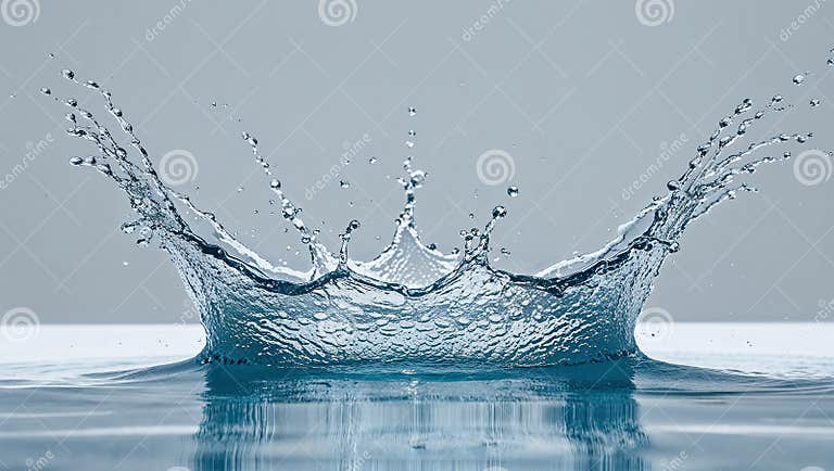 Crystal Clear Splash Captured in Dynamic Water Movement Stock Image ...