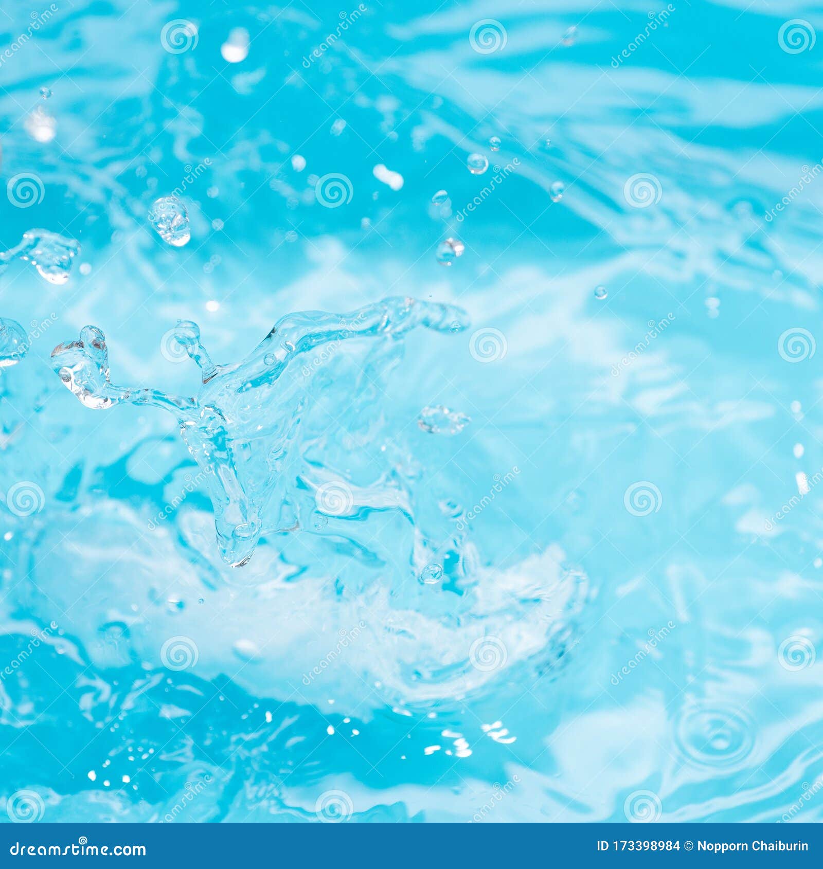 Crystal Clear, Turquoise Water Square Background Using for Beauty ...