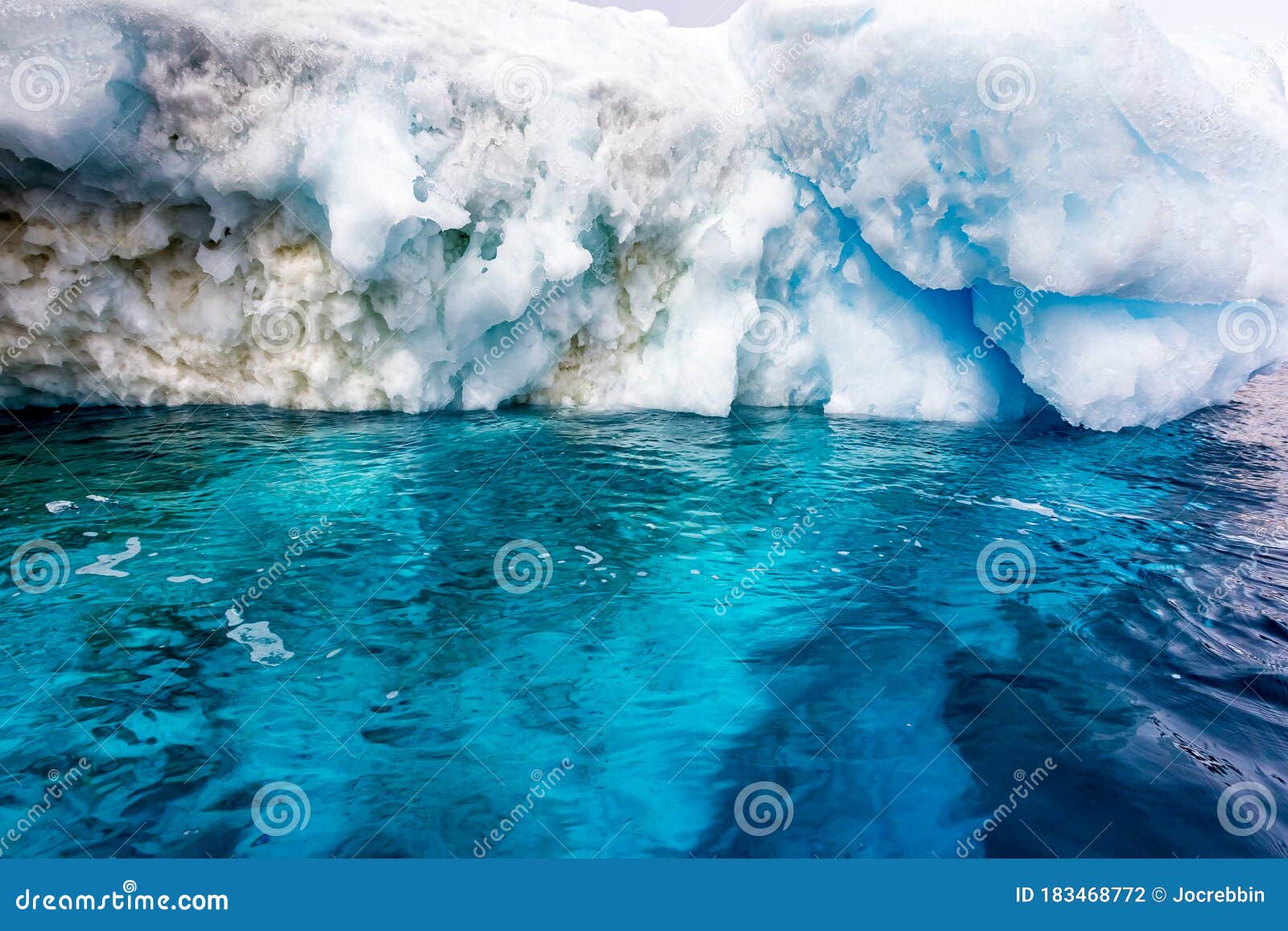 Crystal Clear Water Surrounds Antarctic Peninsula Stock Photo - Image ...