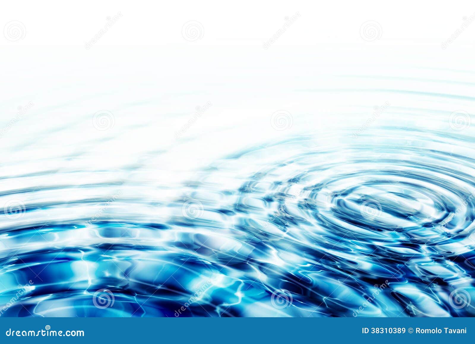 Crystal Clear Water Whit Two Ripples Stock Image - Image of fresh ...