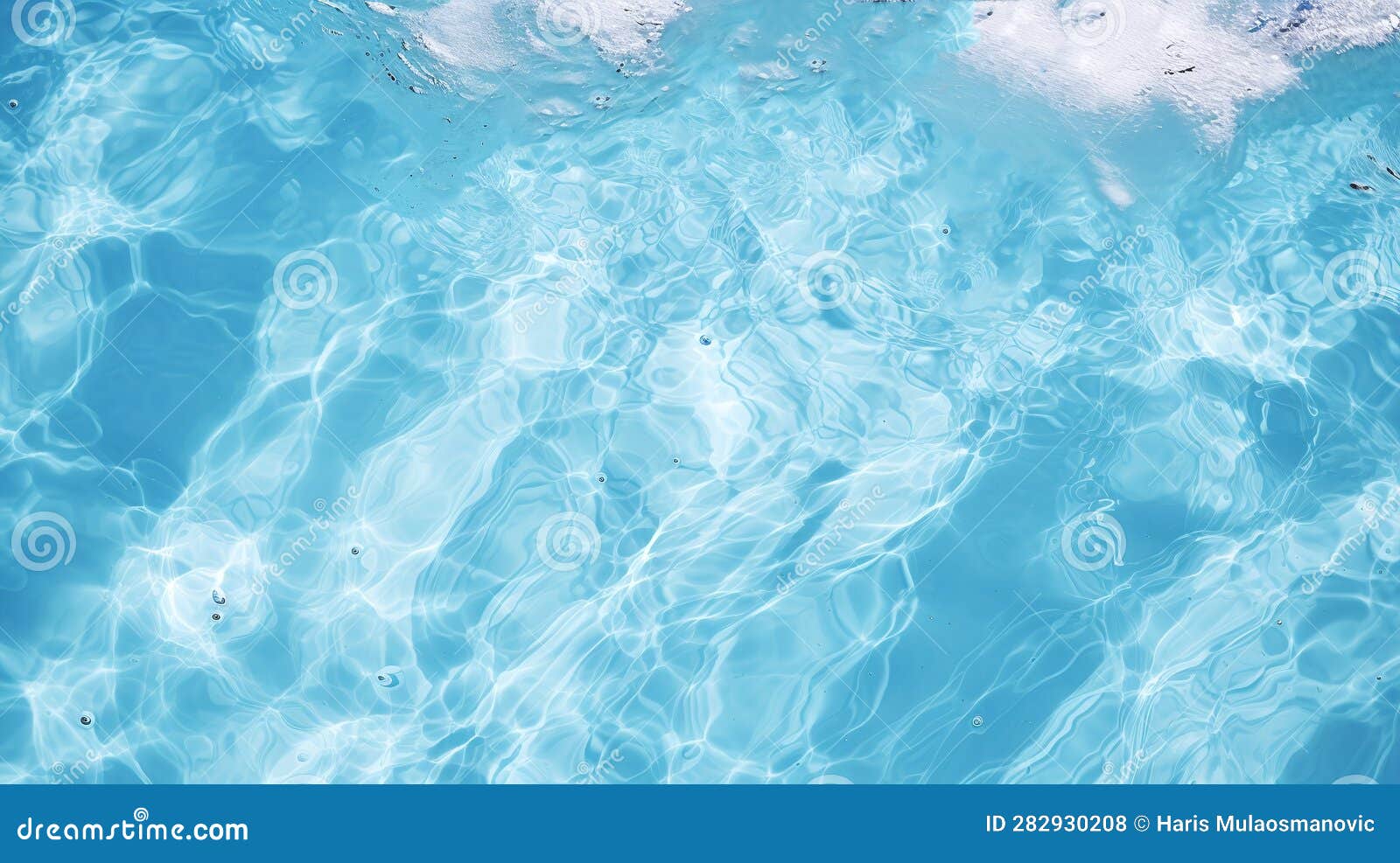 Crystal Clear Waters: a Serene Pool Perspective Top View - AI Generated ...