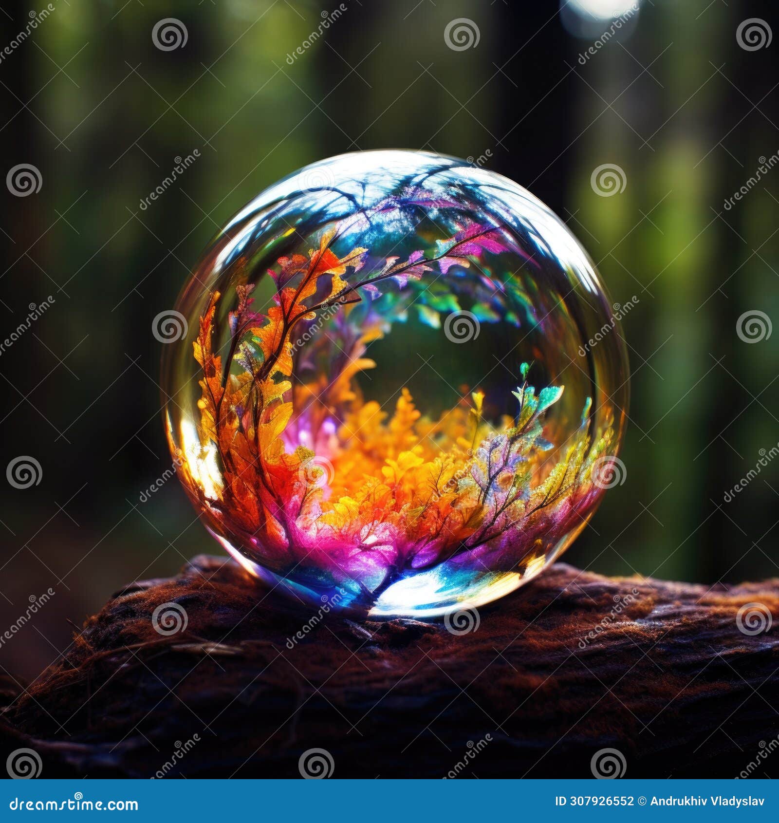 Crystal color bubble ball stock illustration. Illustration of pill ...