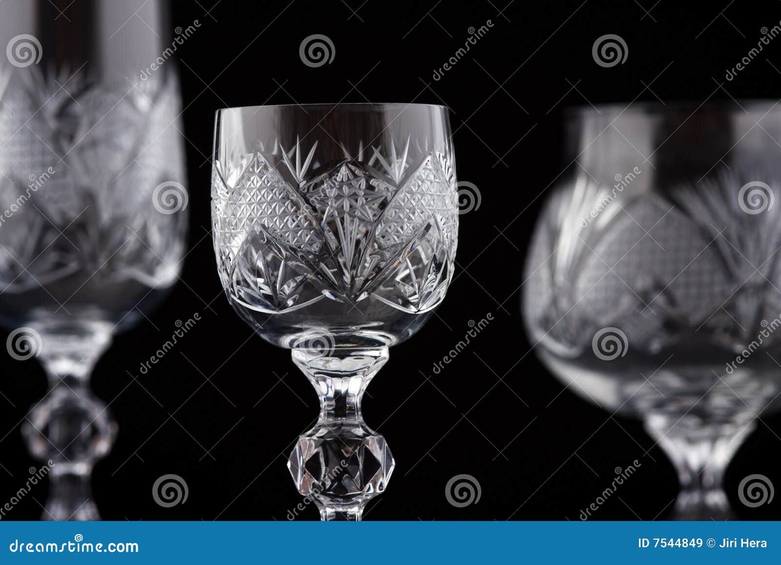 Crystal cut glass stock image. Image of liquid, design - 7544849