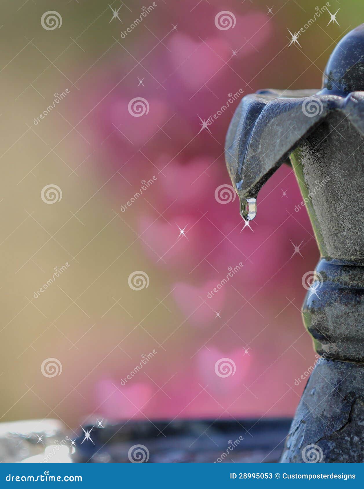 A crystal drop of water. stock image. Image of design - 28995053