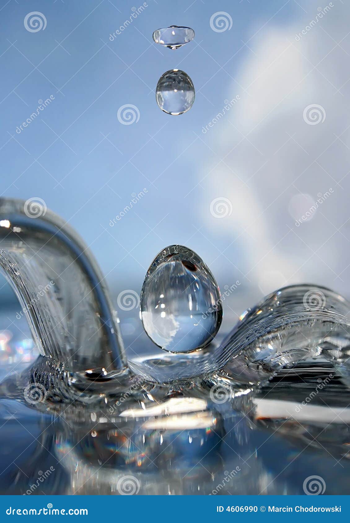 Crystal drops. stock photo. Image of liquid, reflection - 4606990