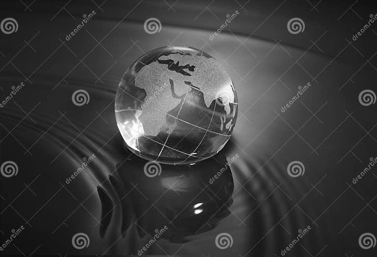 Crystal earth ball stock image. Image of aware, conceptual - 13580743