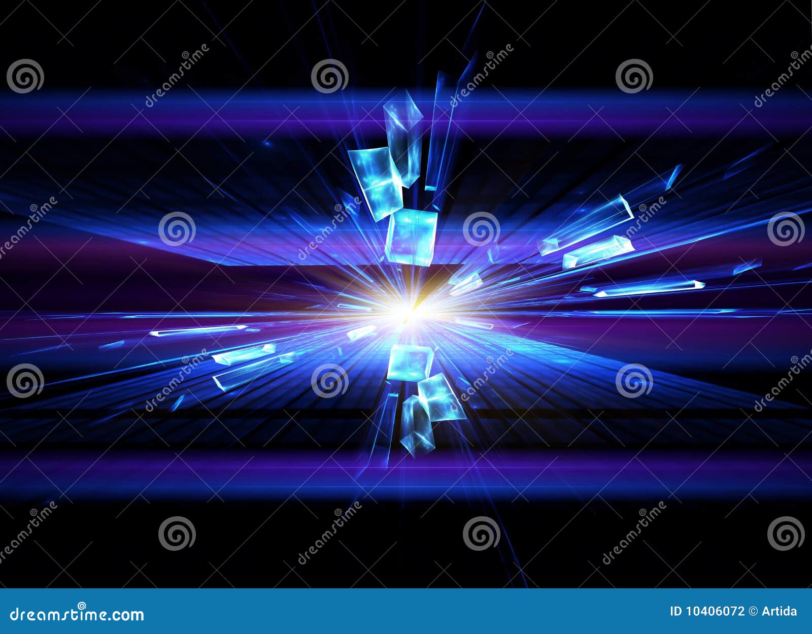 Crystal explosion, blast stock illustration. Illustration of abstract ...