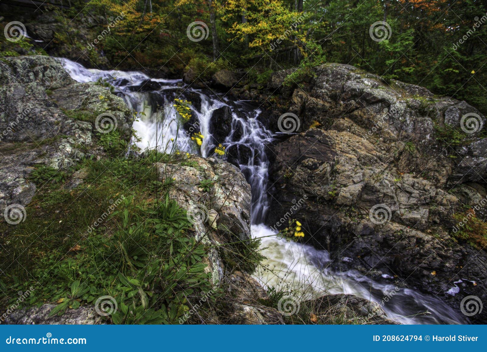 Crystal Falls in Ontario in Fall Stock Photo - Image of destination ...