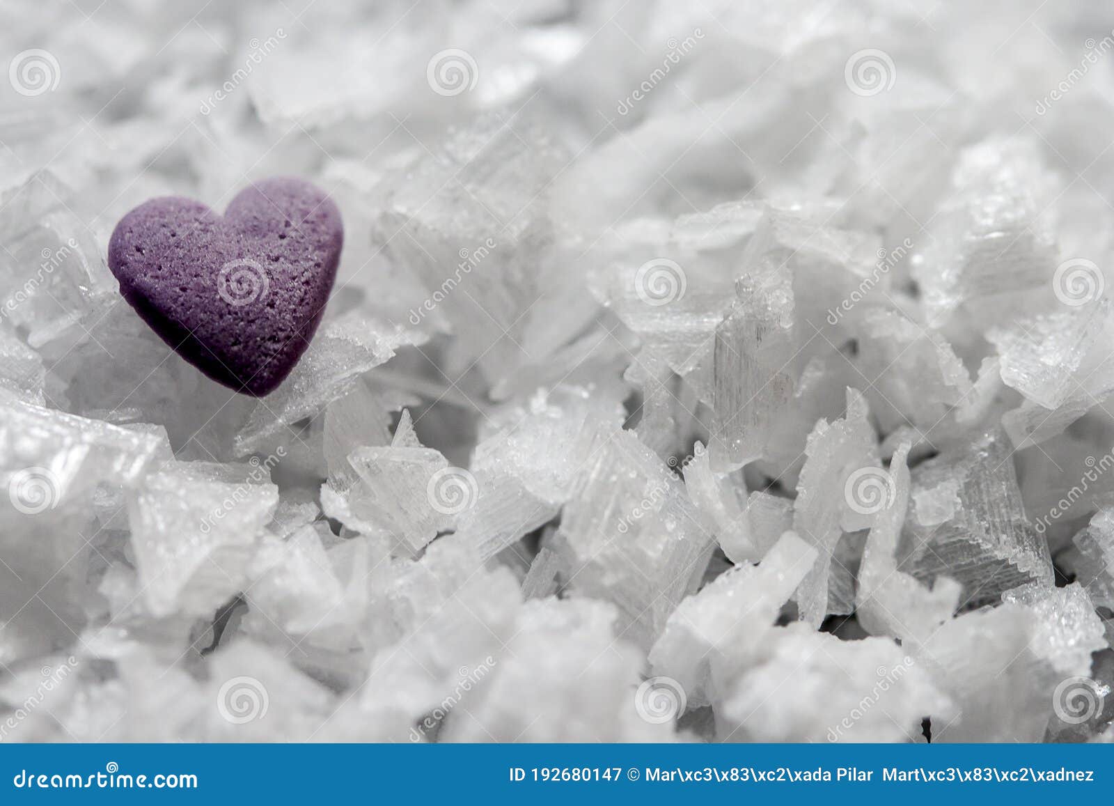 Crystal Flakes of Pyramid Salt from Cyprus, on a White Background Stock ...