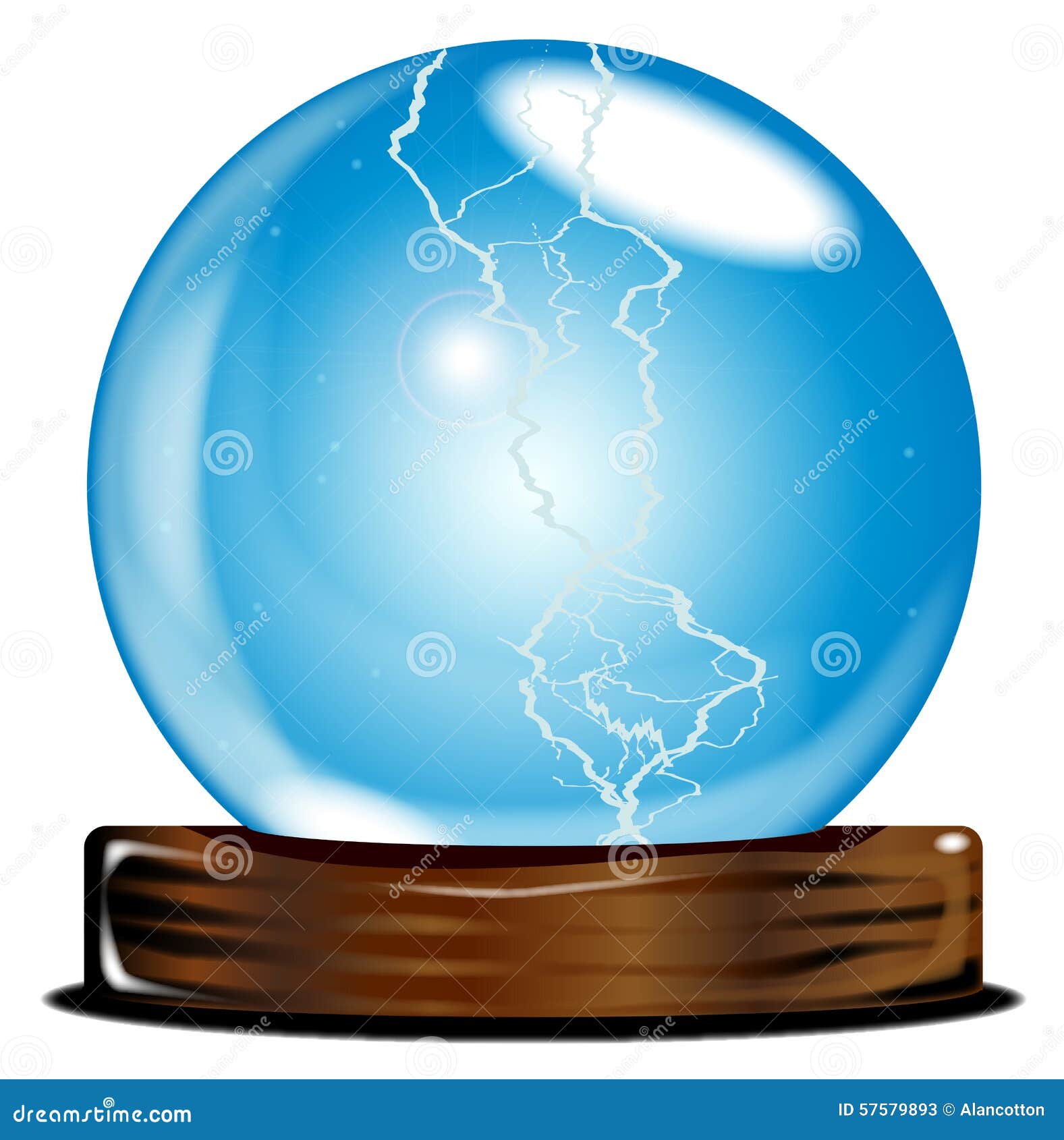 Crystal Gazing stock illustration. Illustration of blue - 57579893