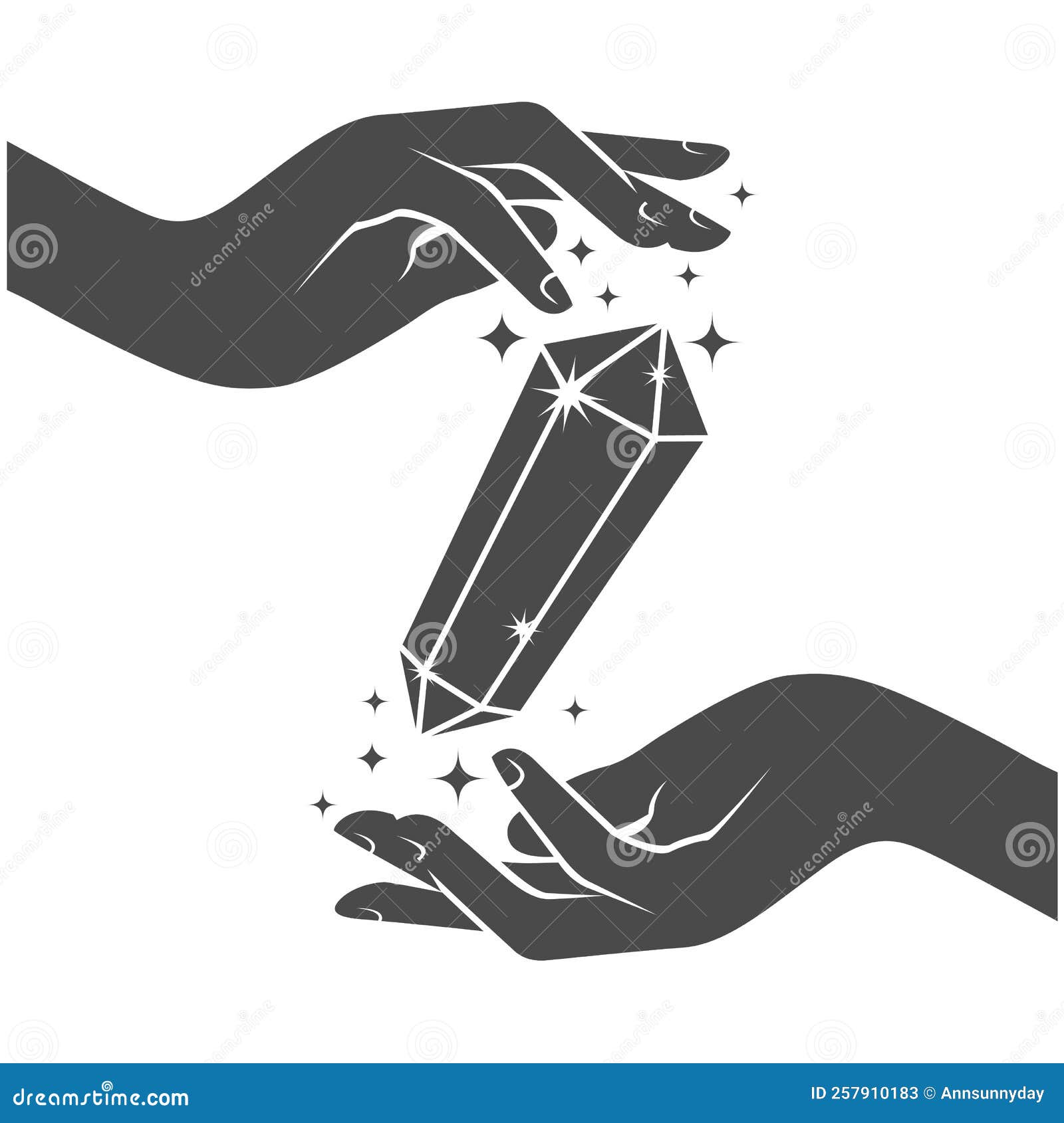 Crystal-gazing, Hands of Soothsayer with Crystal, Magic Sorcery ...