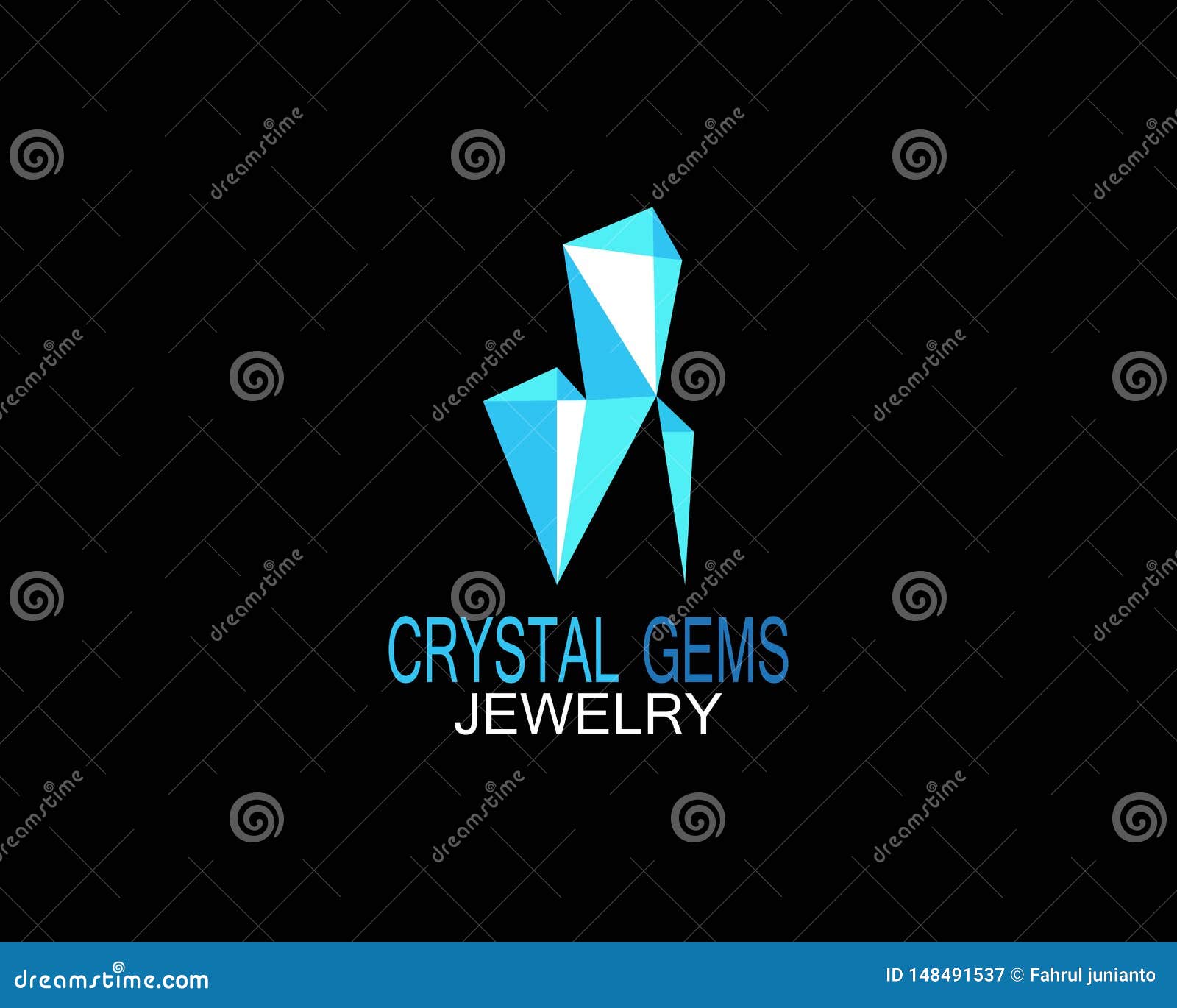 Crystal Gems Jewelry Logo Vector Stock Vector - Illustration of jewelry ...