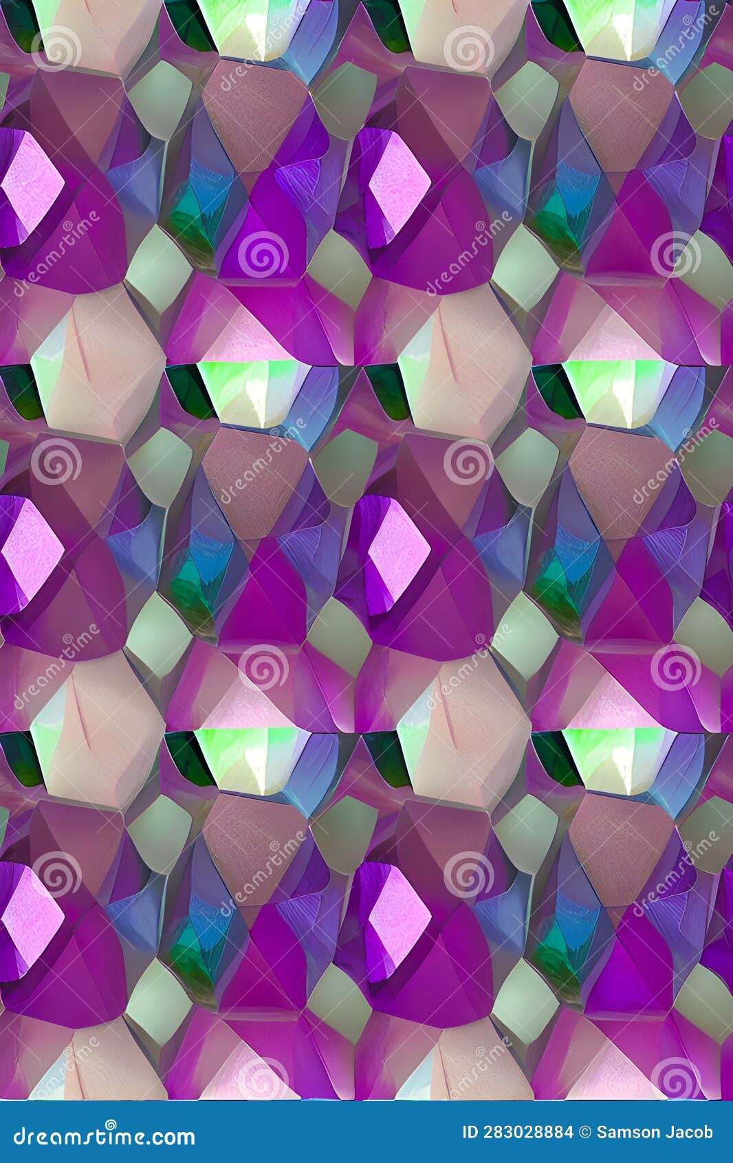 Crystal and Gemstone Texture Intricate Refractive Pattern Generated by ...