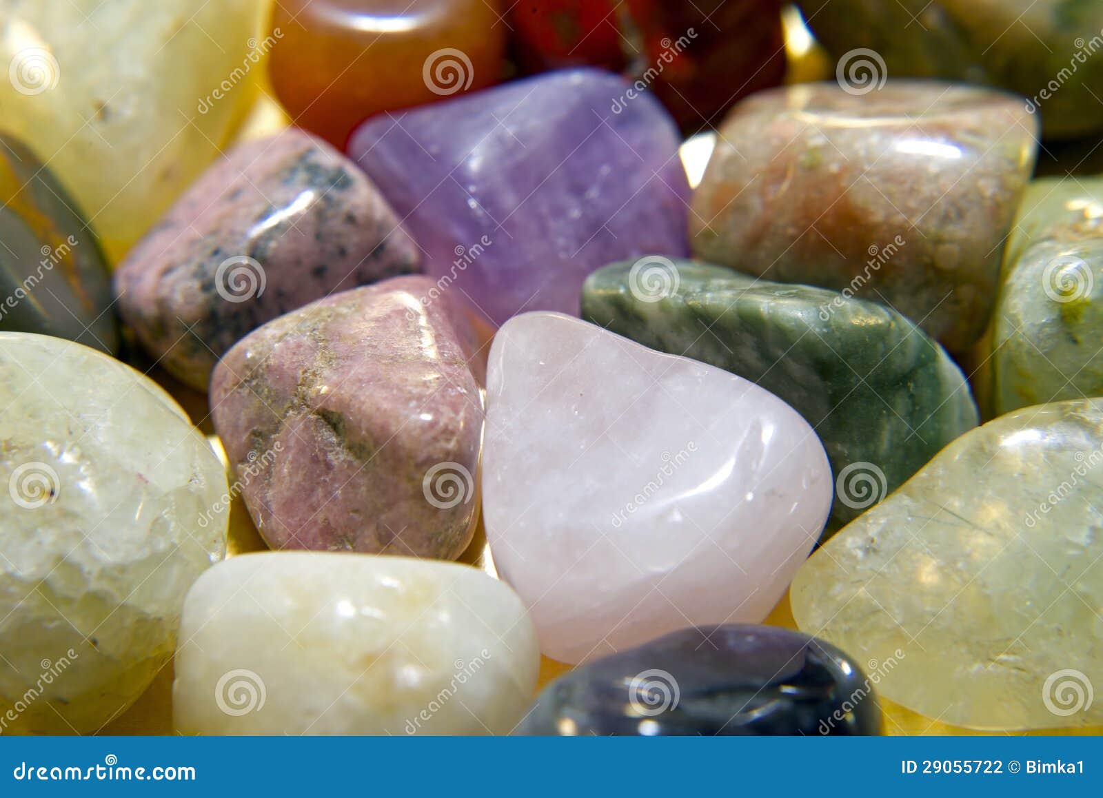 Crystal Gemstones Color Spectrum Stock Photo - Image of rose, colored ...