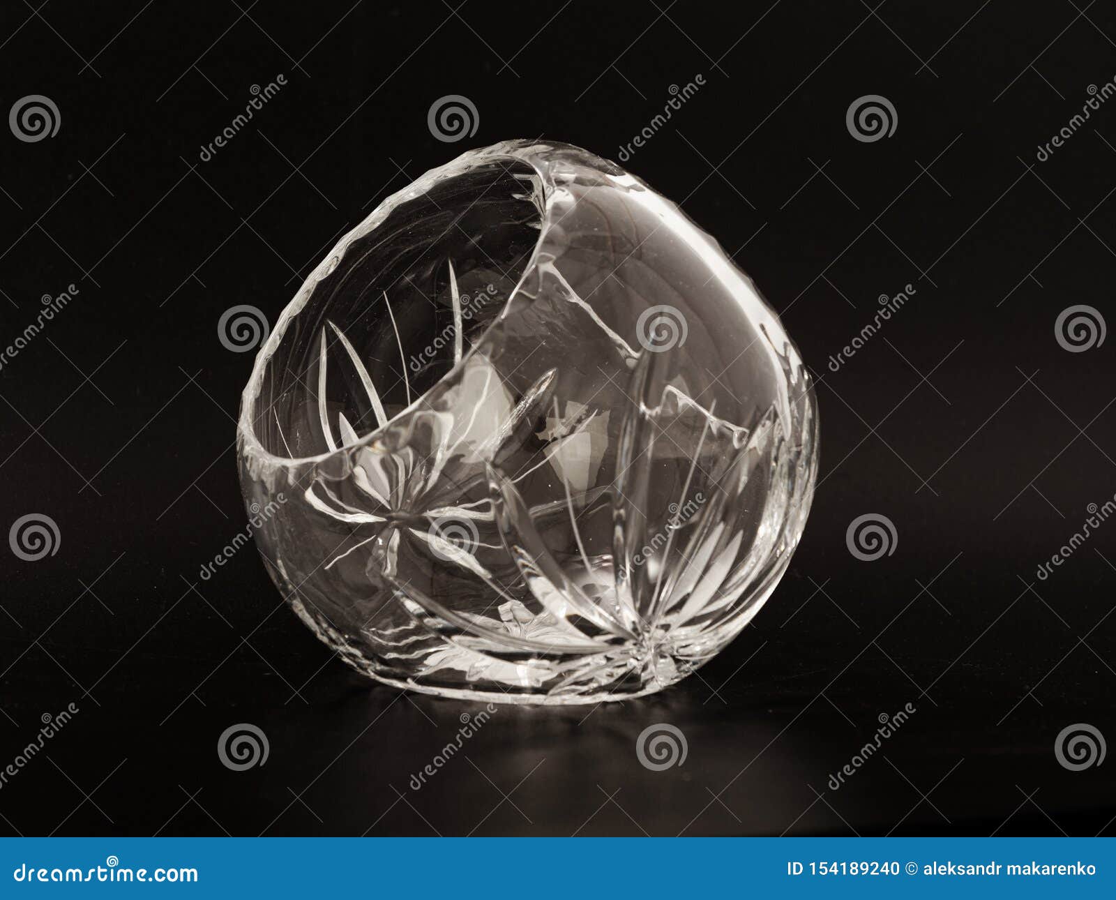 Crystal Glass Candy on a Black Background Stock Photo - Image of ...