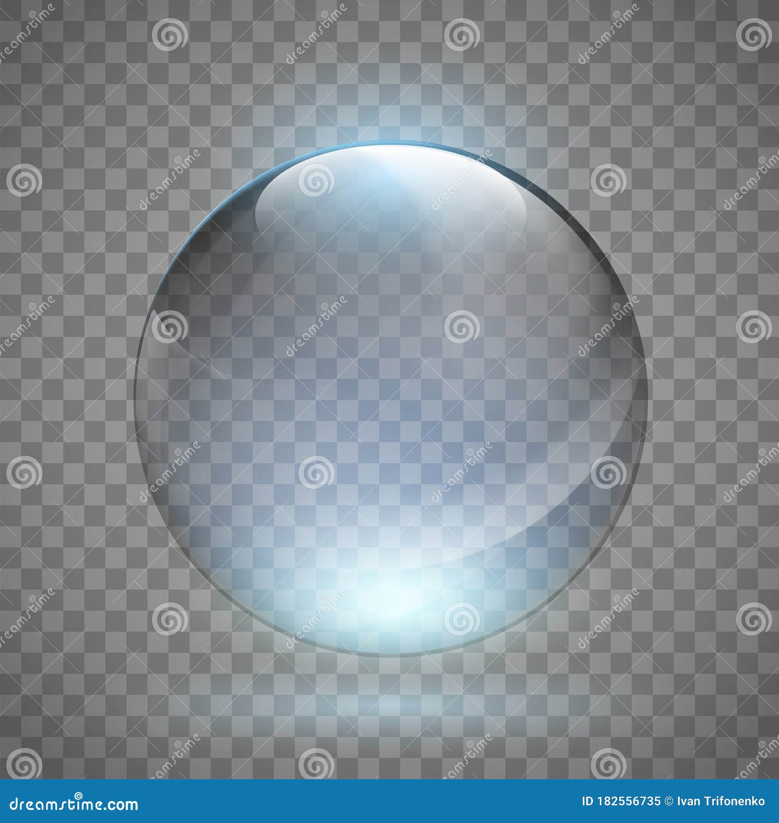 Crystal or Glass Empty Ball. Vector Illustration Stock Vector ...