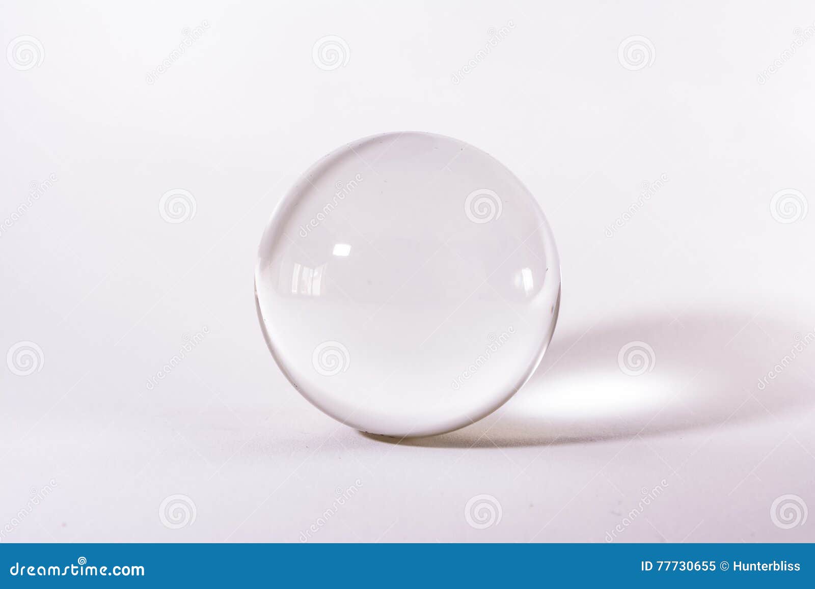 Crystal Glass Sphere Ball Transparent White Simple Object Background ...