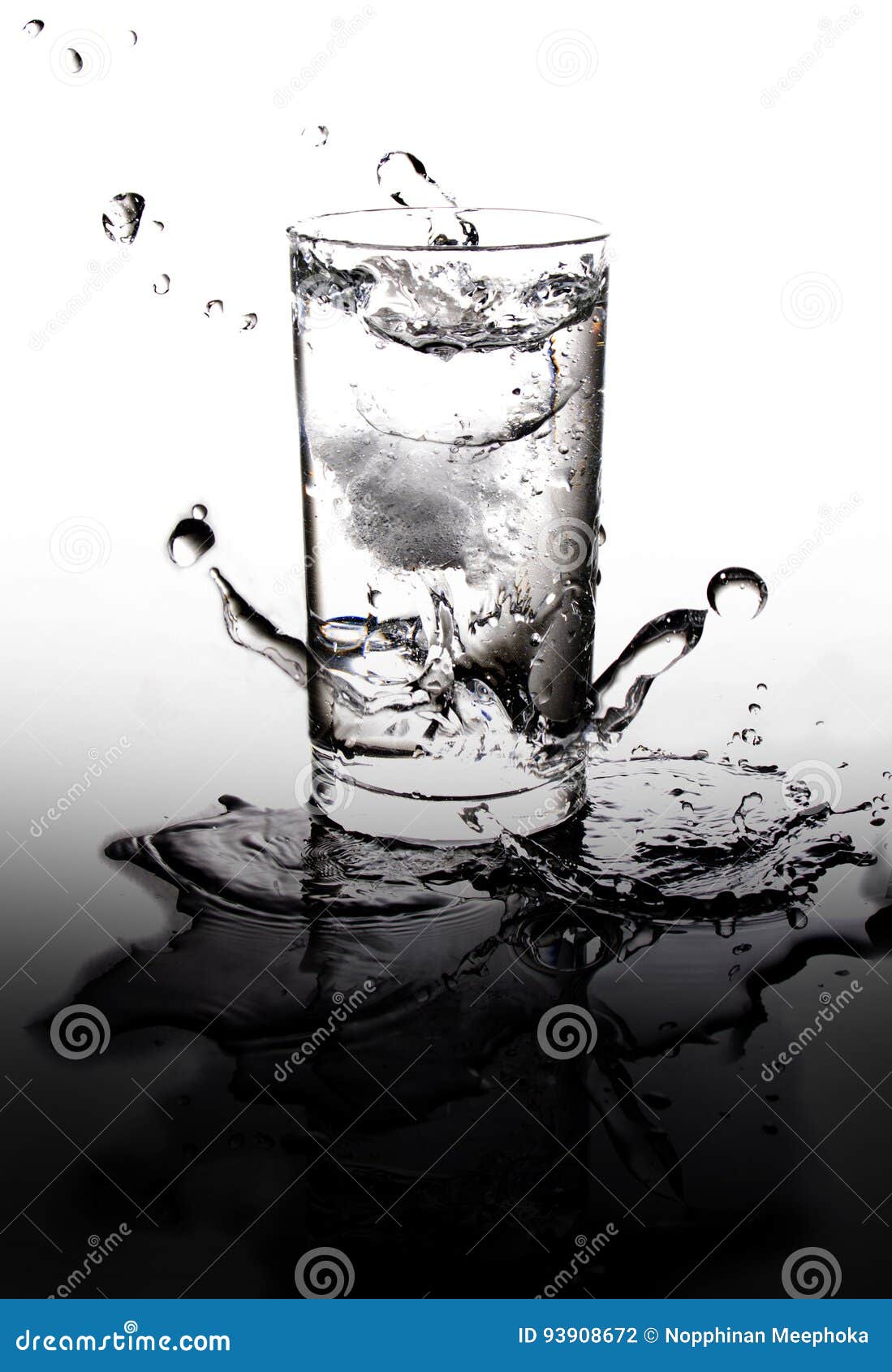 Crystal Glass and Water Splash Stock Photo - Image of abstract, crystal ...