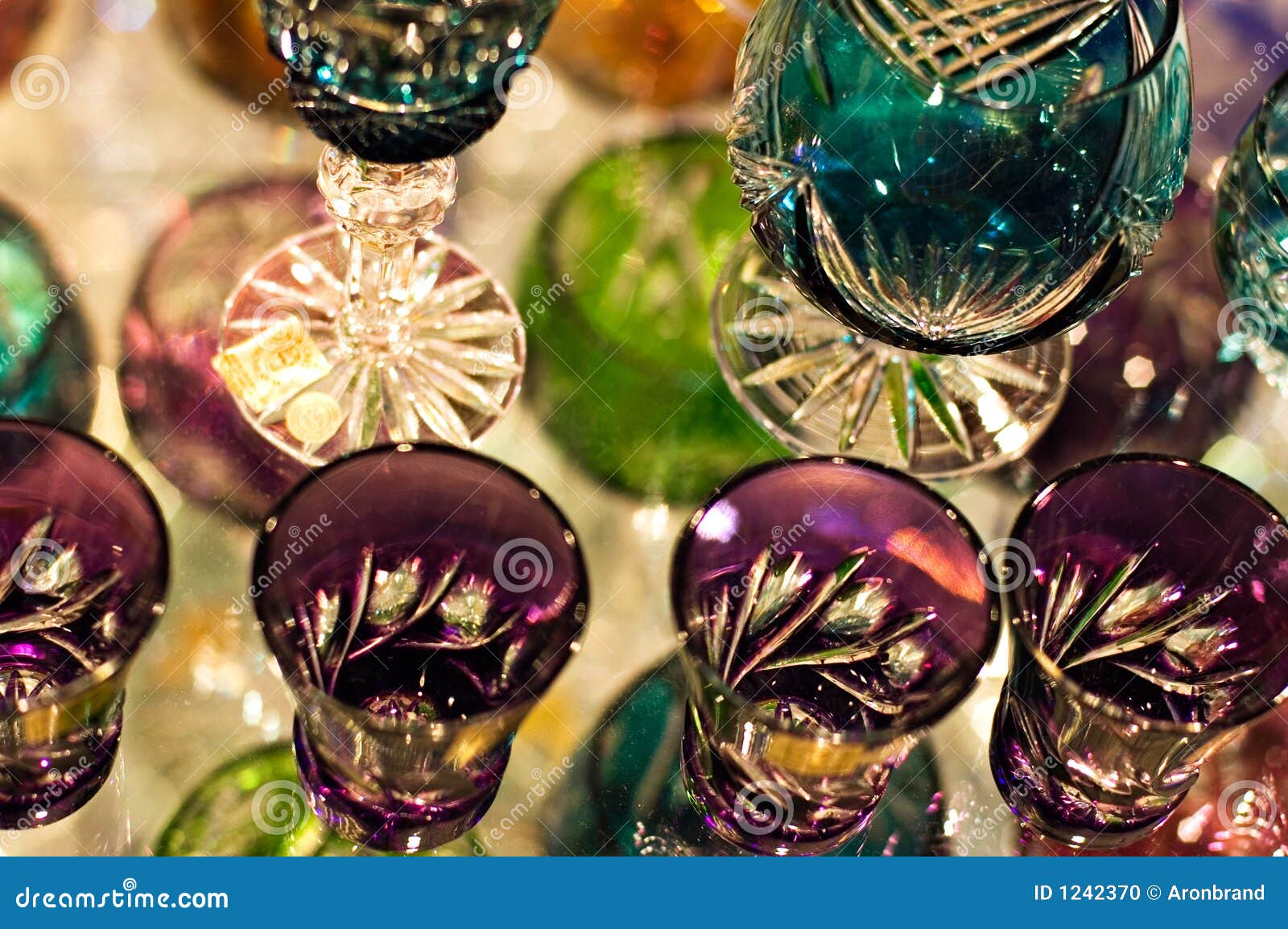 Crystal glassware stock photo. Image of crystal, color - 1242370