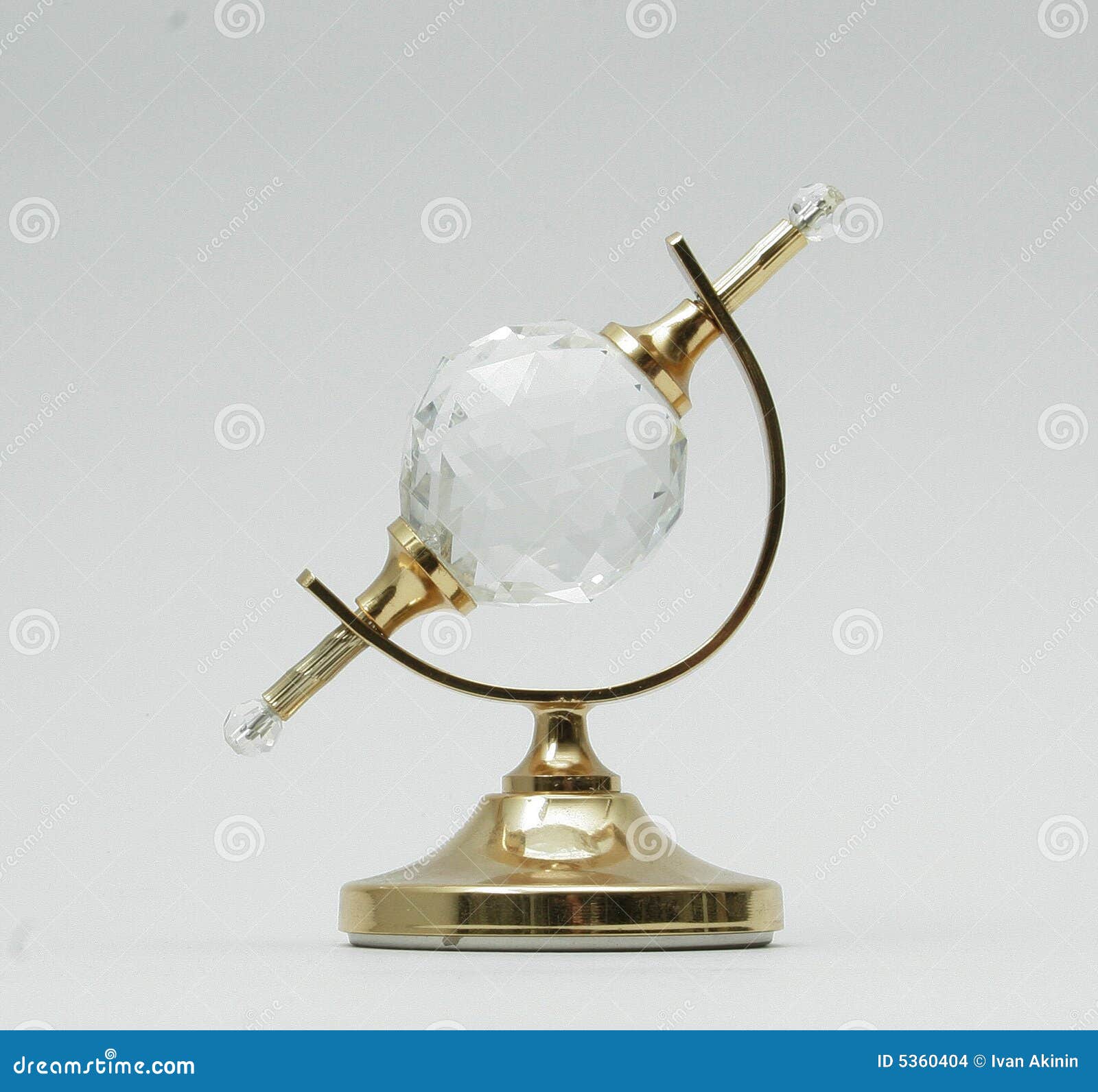 Crystal Globe stock photo. Image of earth, shape, dimensional - 5360404