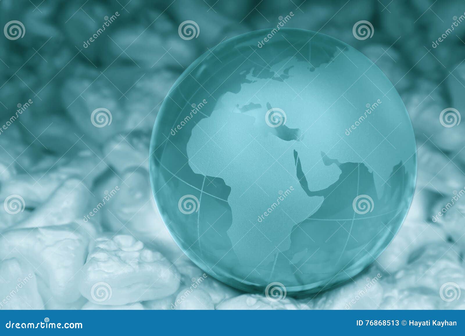 Crystal globe stock image. Image of nature, geography - 76868513