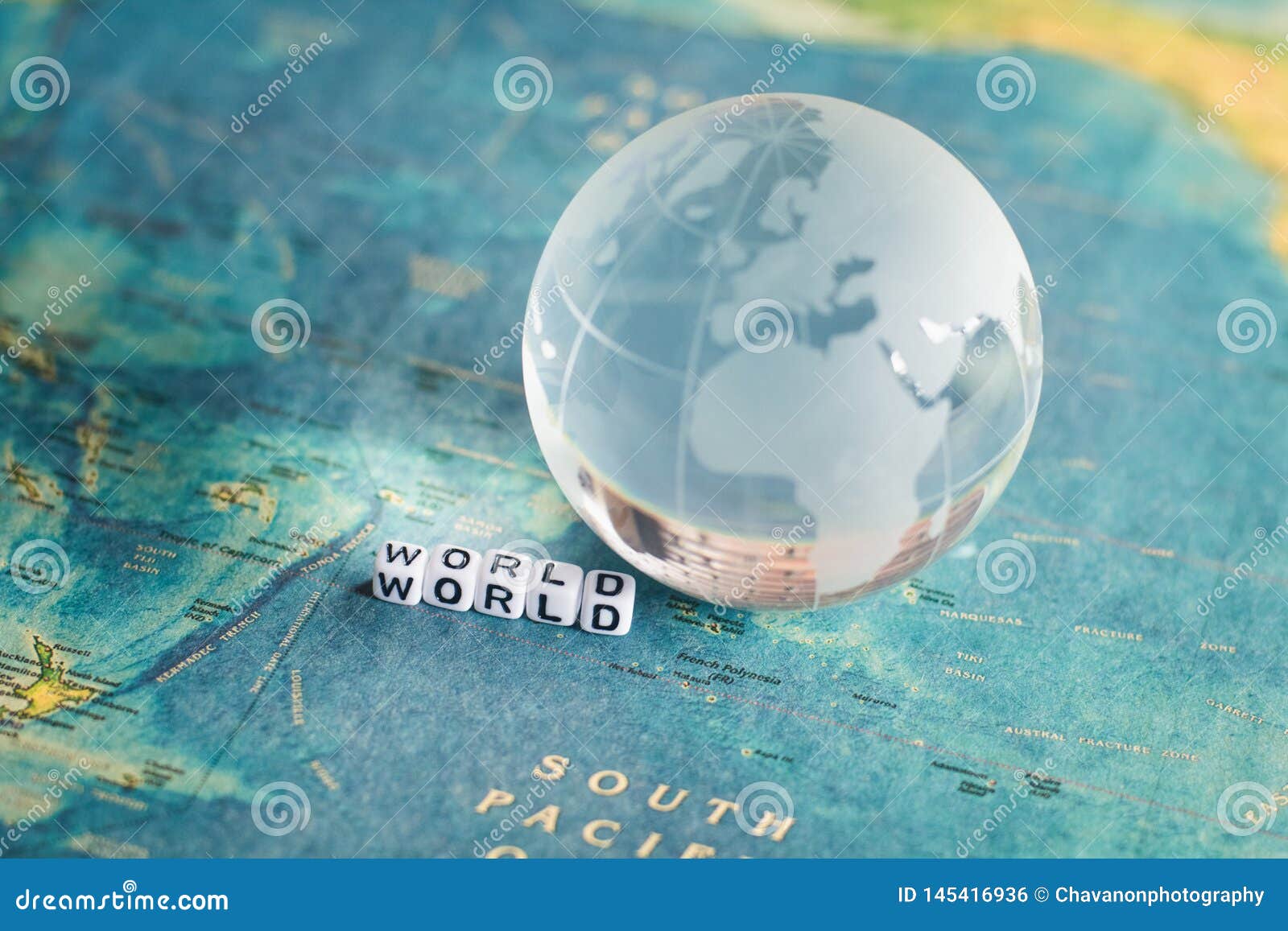 Crystal Globe and World Map Stock Photo - Image of concept, green ...