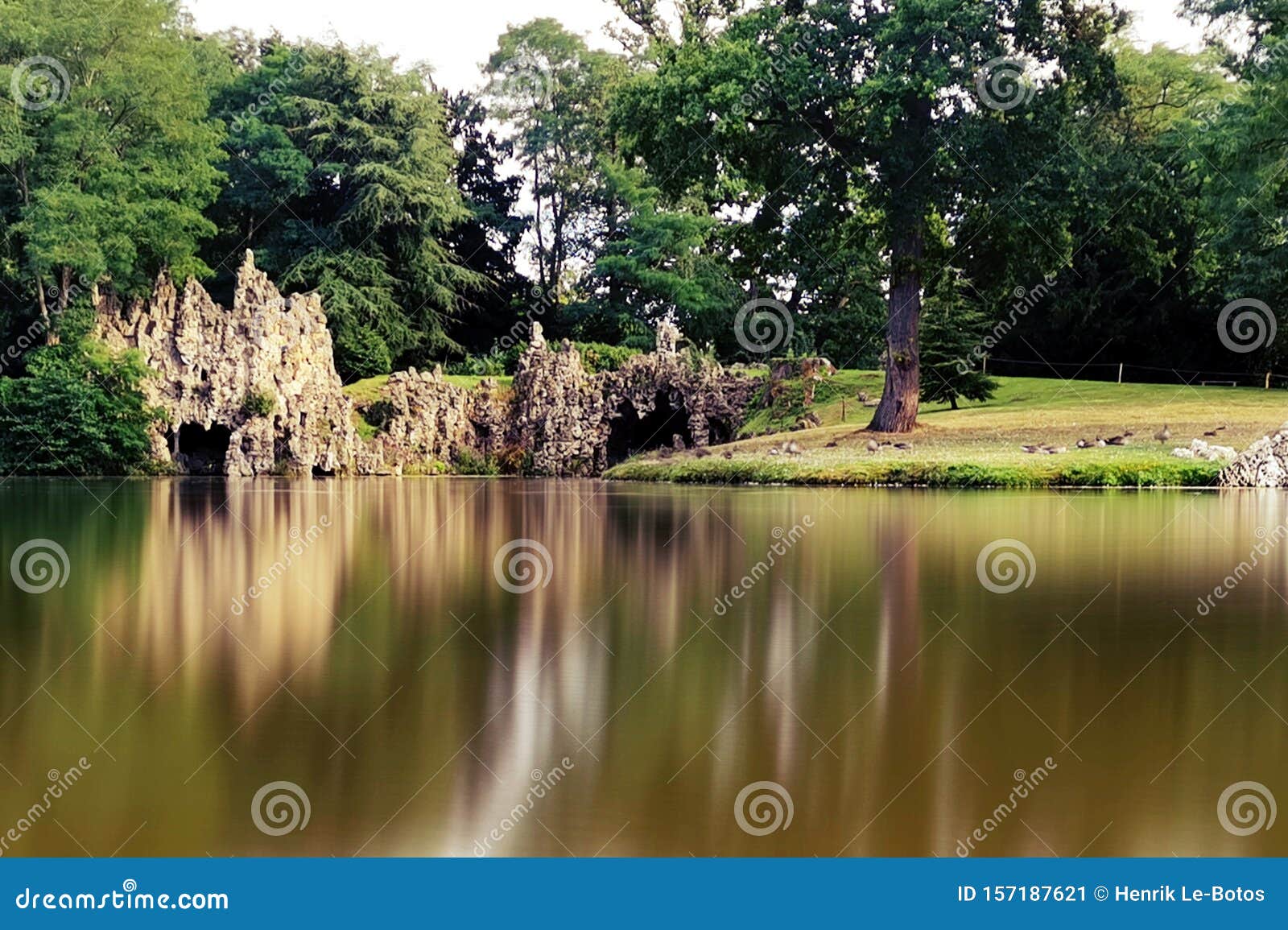 Crystal Grotto London stock image. Image of green, wetland - 157187621